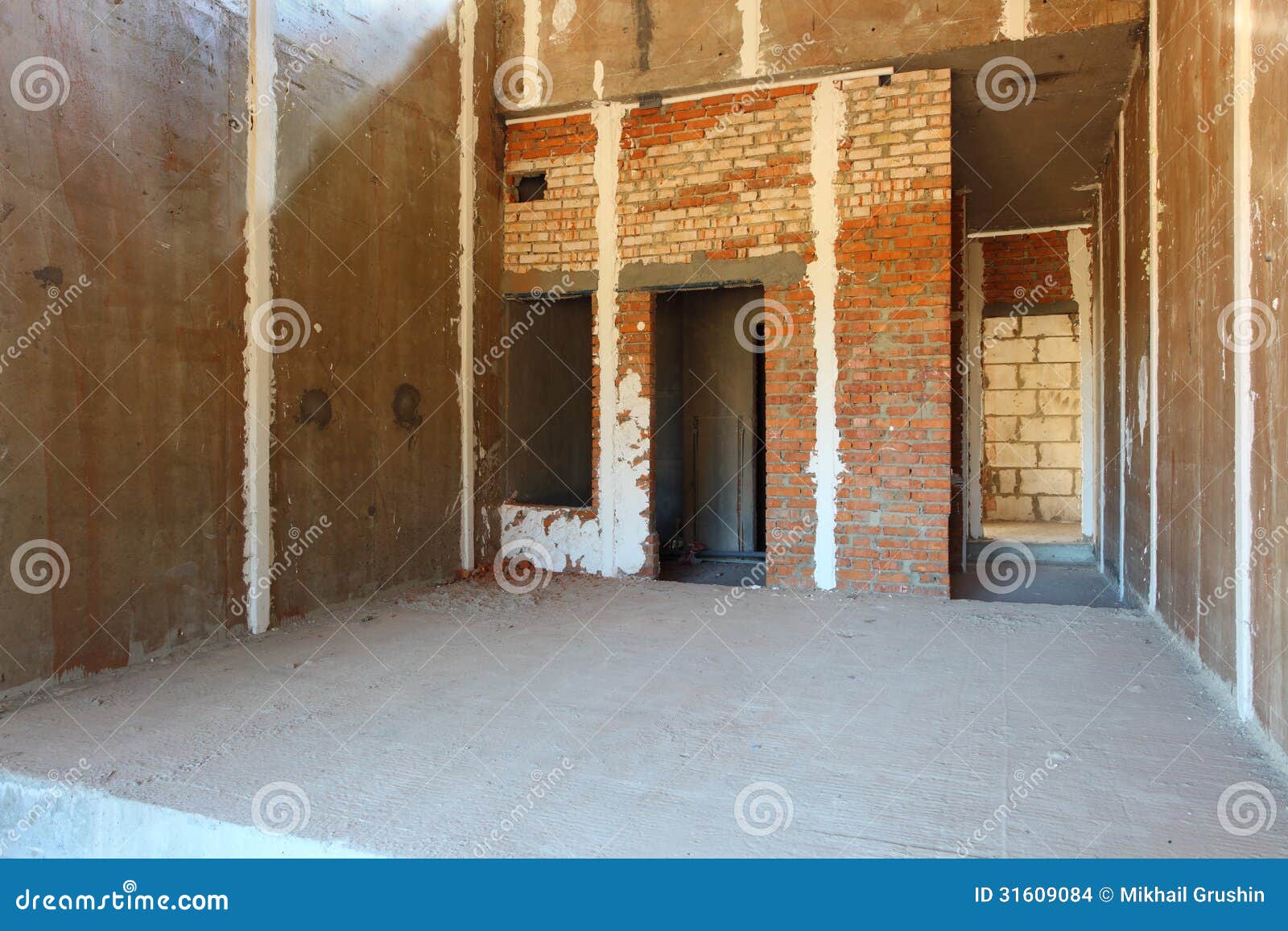 Construction. Room. stock photo. Image of building, white - 31609084