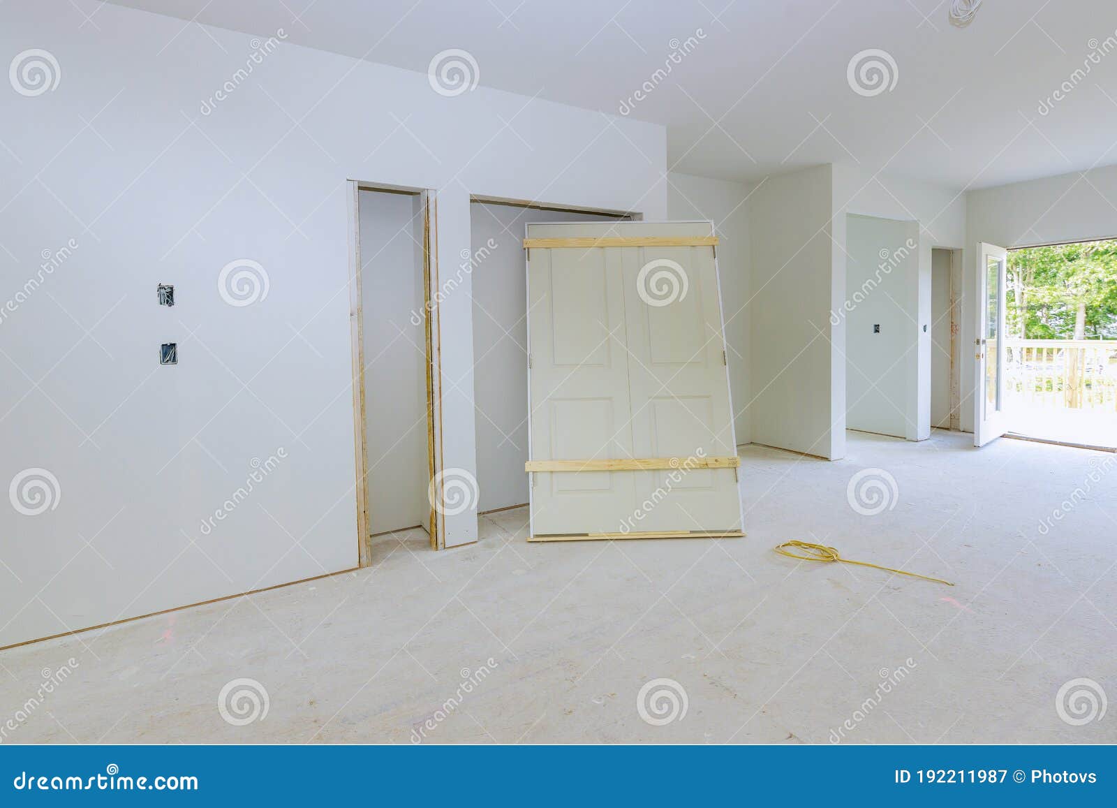 Construction for the in Room Waiting for Installation Interior Doors of ...