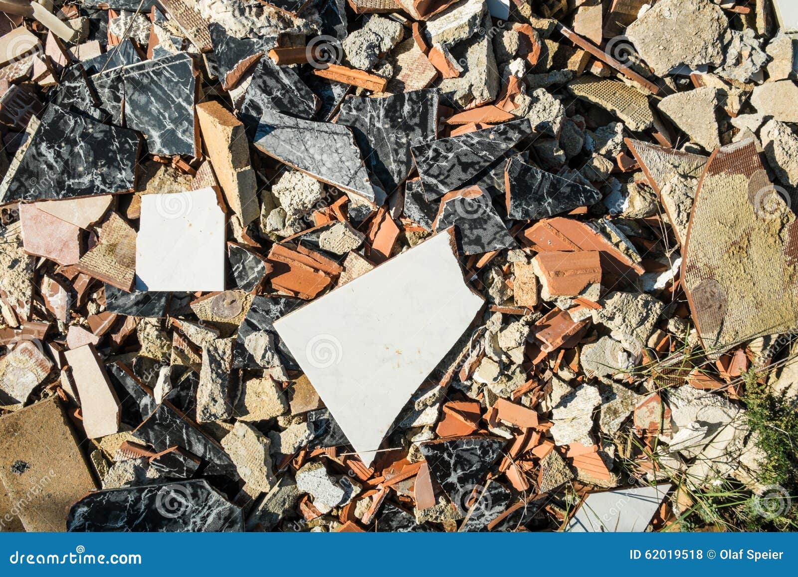 Construction rubble stock photo. Image of waste, pieces - 62019518