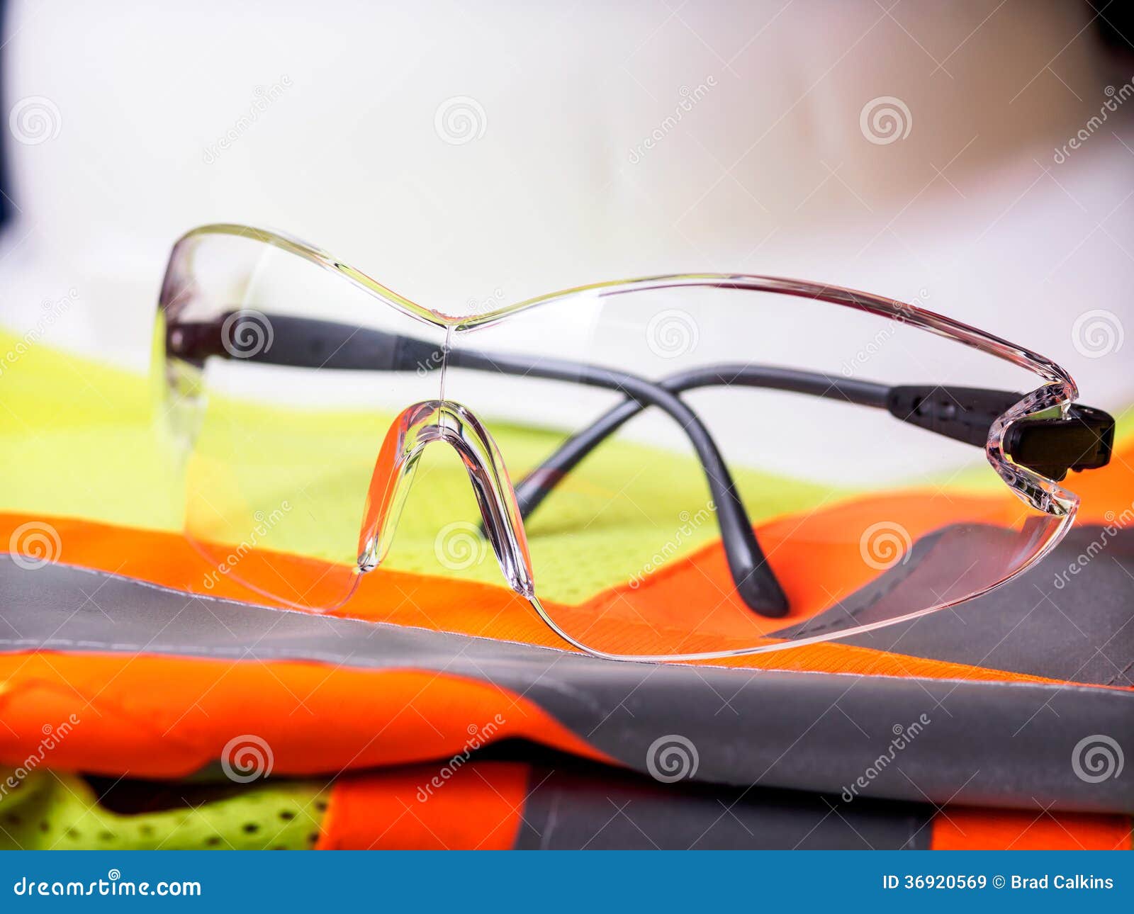 Construction Safety Equipment Stock Image - Image of reflective ...