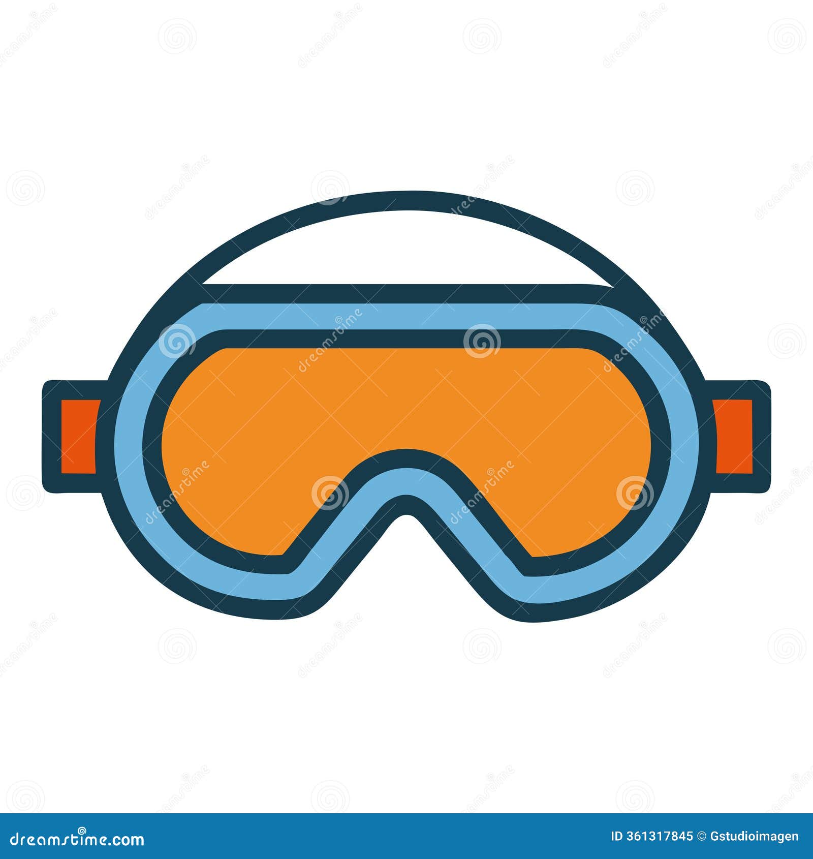 Lab Safety Goggles Cartoon Vector Illustration | CartoonDealer.com ...