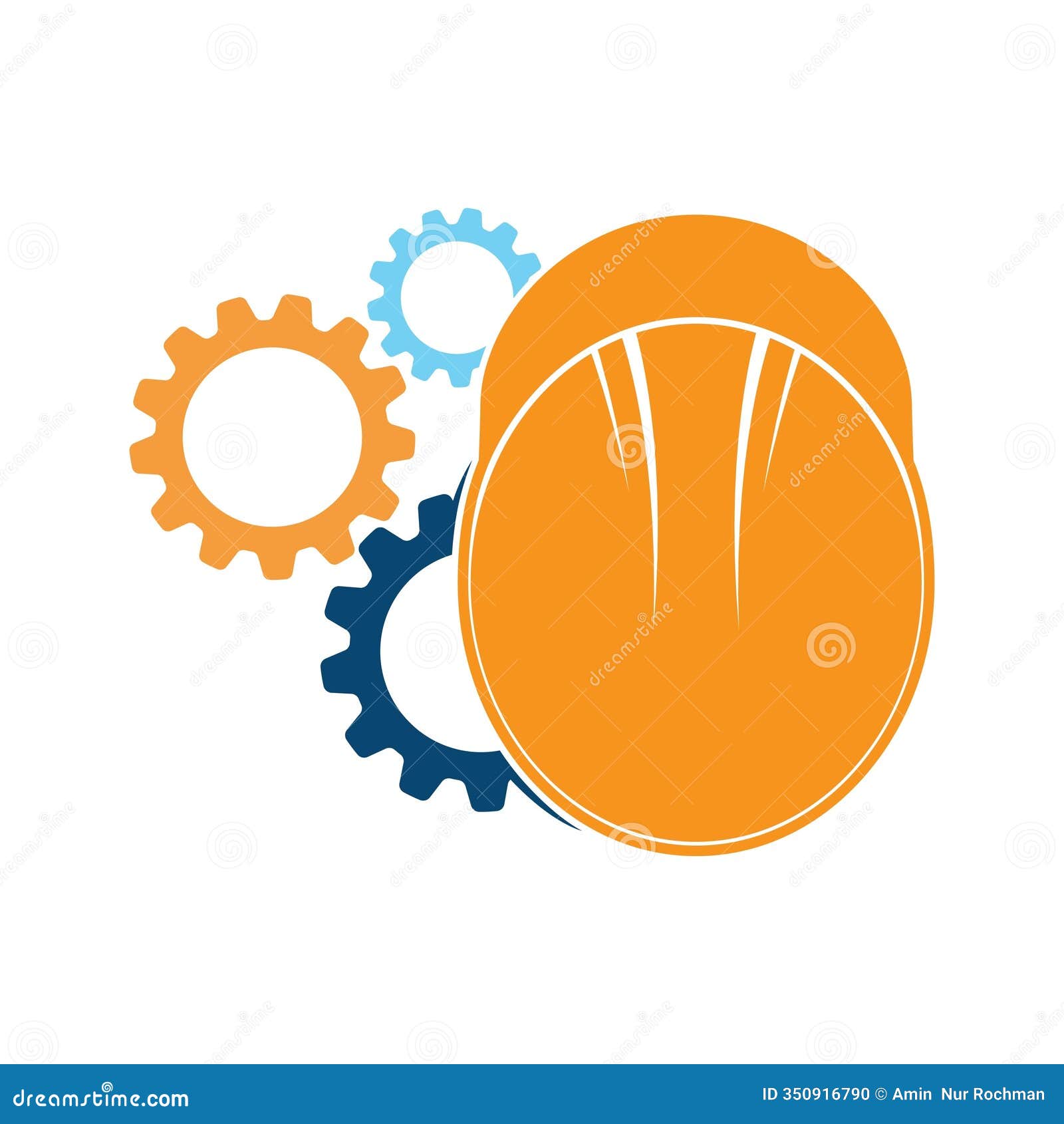 Construction Safety Helmet Logo Design Stock Illustration ...