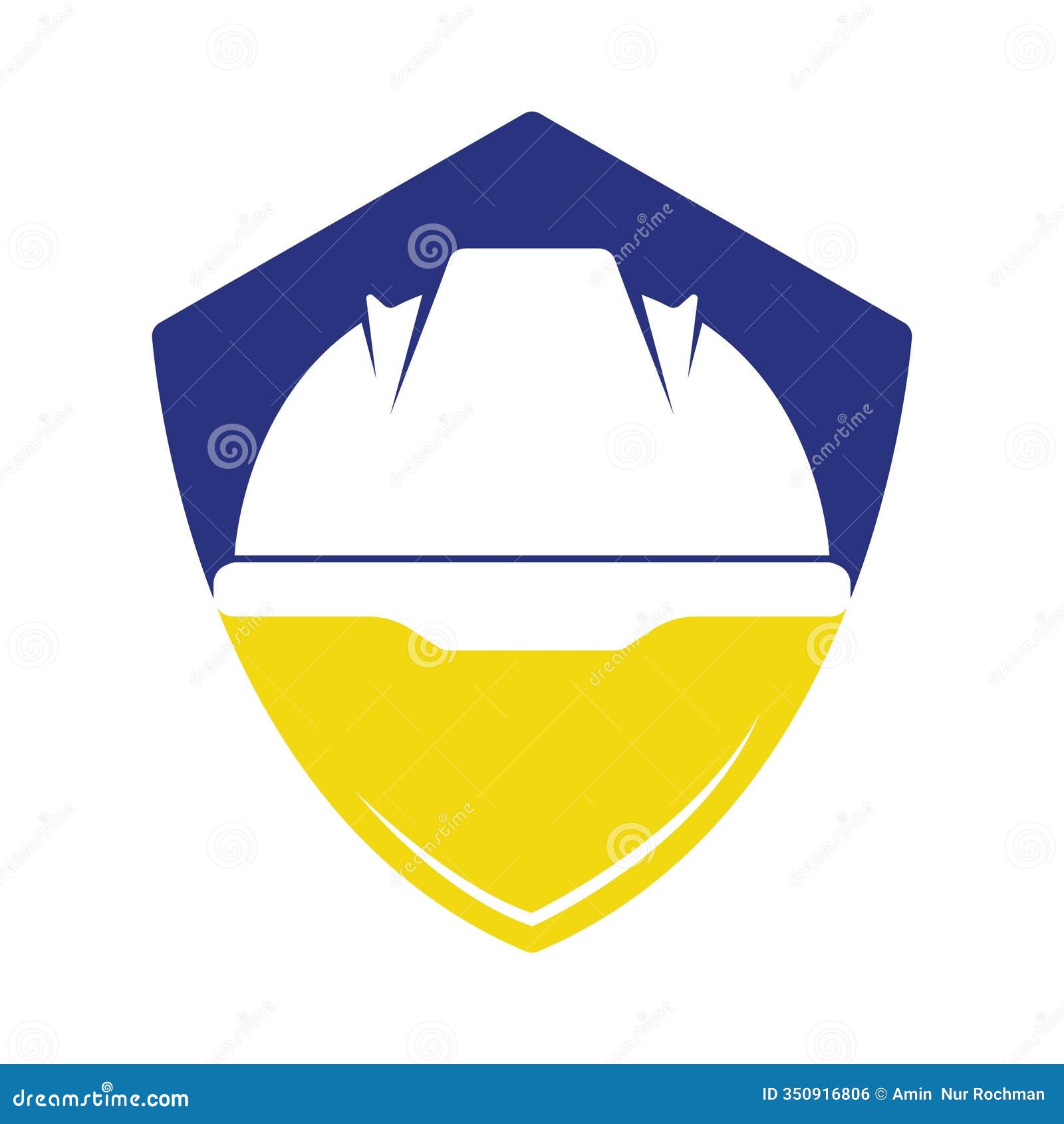 Construction Safety Helmet Logo Design Stock Illustration ...