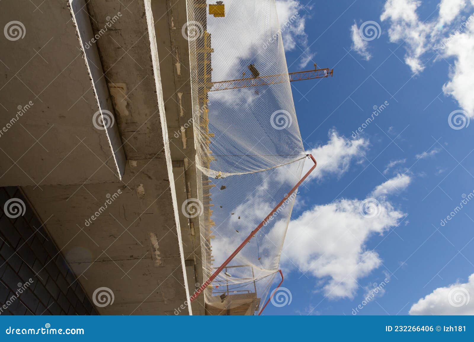 A Construction Mesh that Prevents Objects from Falling from a Building ...
