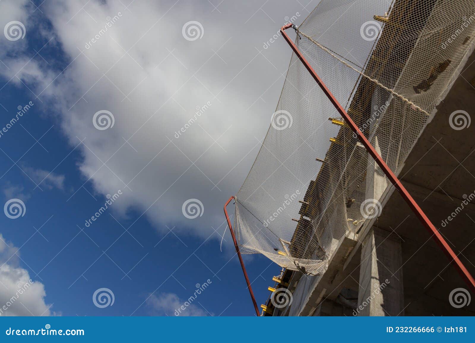 Construction Safety Net. a Construction Mesh that Prevents Objects from ...