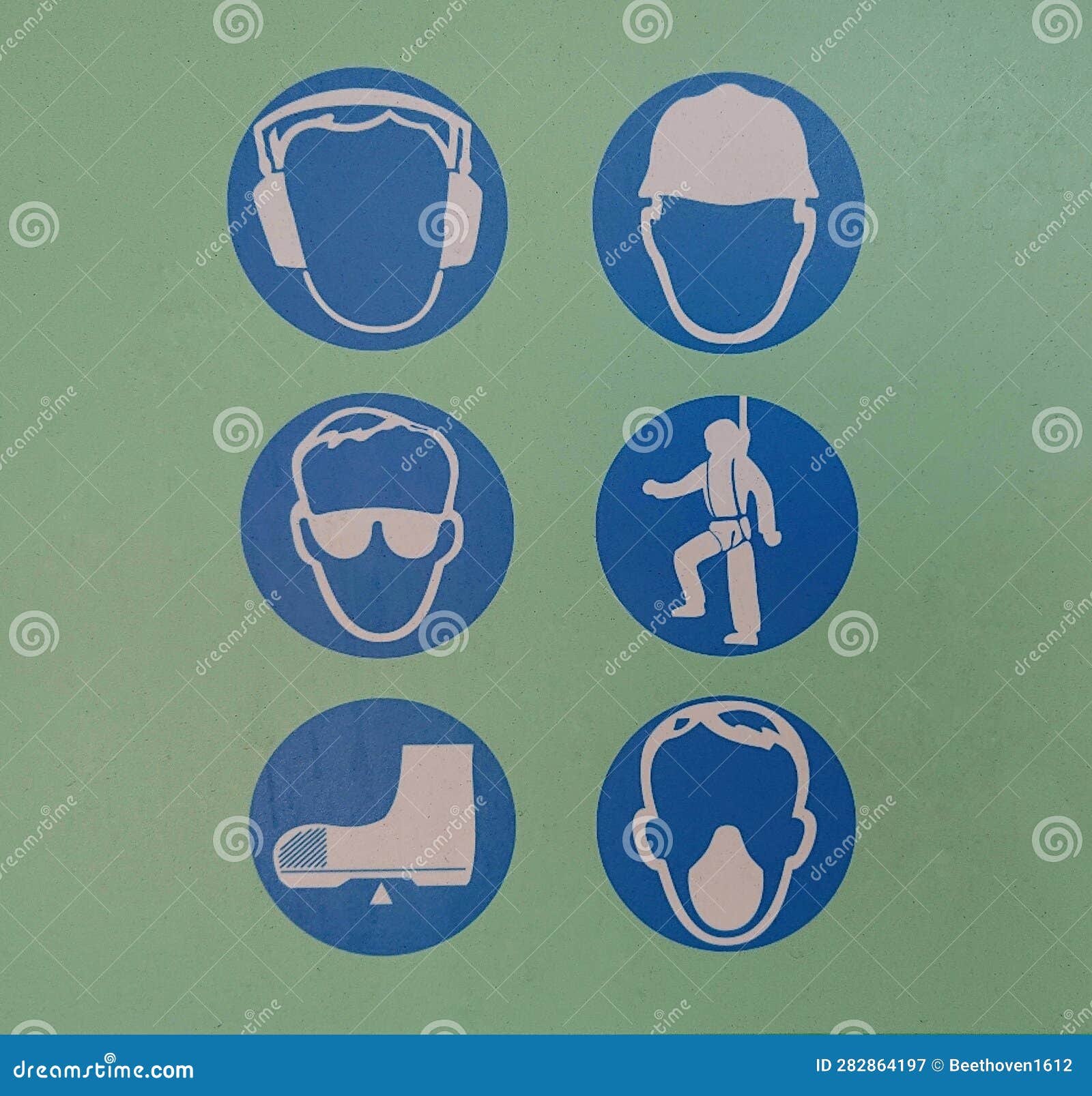 Construction Safety Signages Stock Image - Image of construction, signs ...