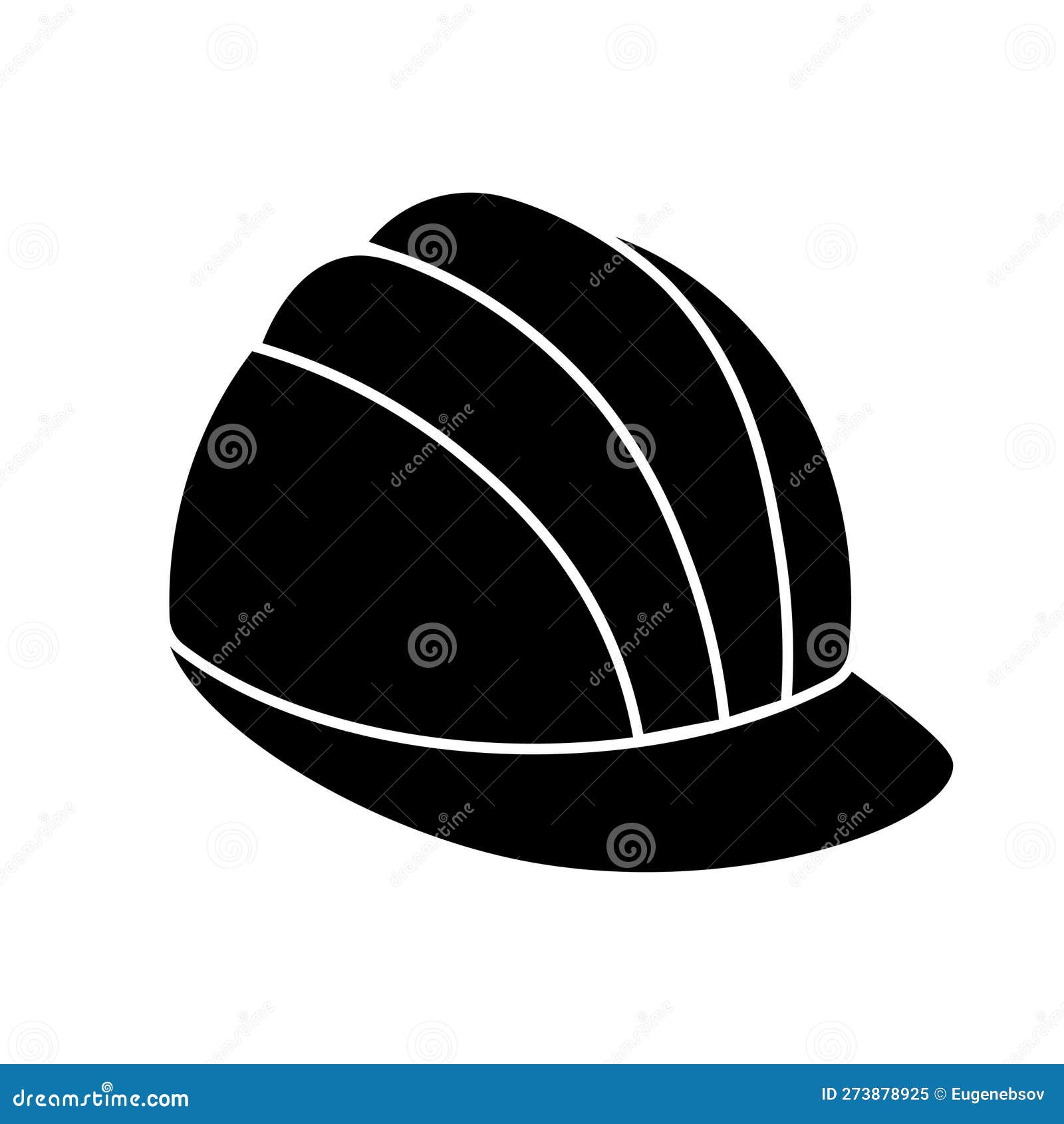Construction Safety Work Helmet Line Style Icon Stock Vector ...