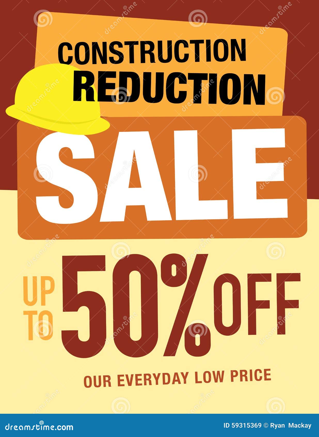 Construction sale stock illustration. Illustration of business - 59315369