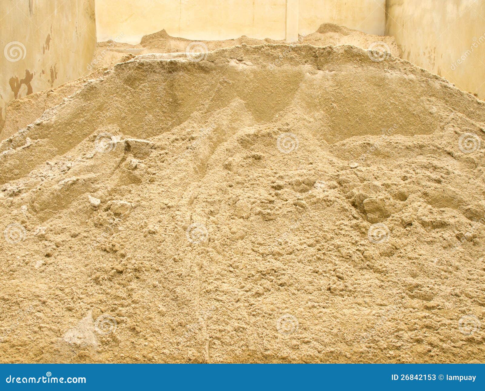 Construction sand stock image. Image of heap, manufacturing - 26842153