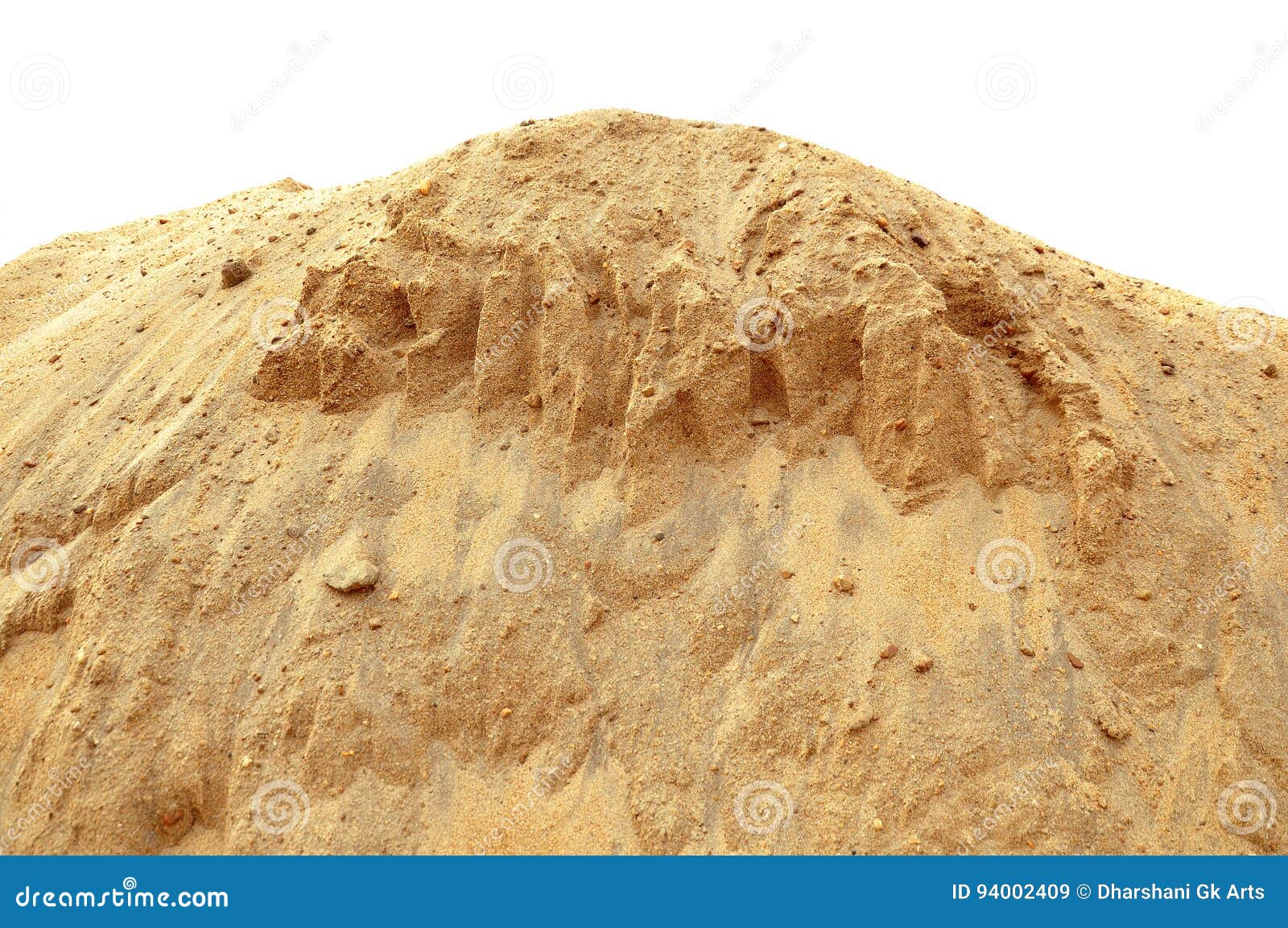 Construction Sand Dust Pile Stock Image - Image of stone, isolated ...