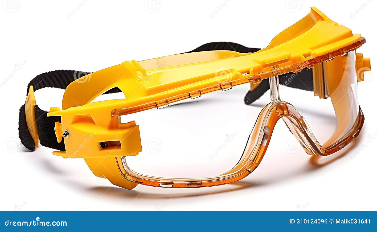 Construction Saw and Safety Goggles Stock Illustration - Illustration ...