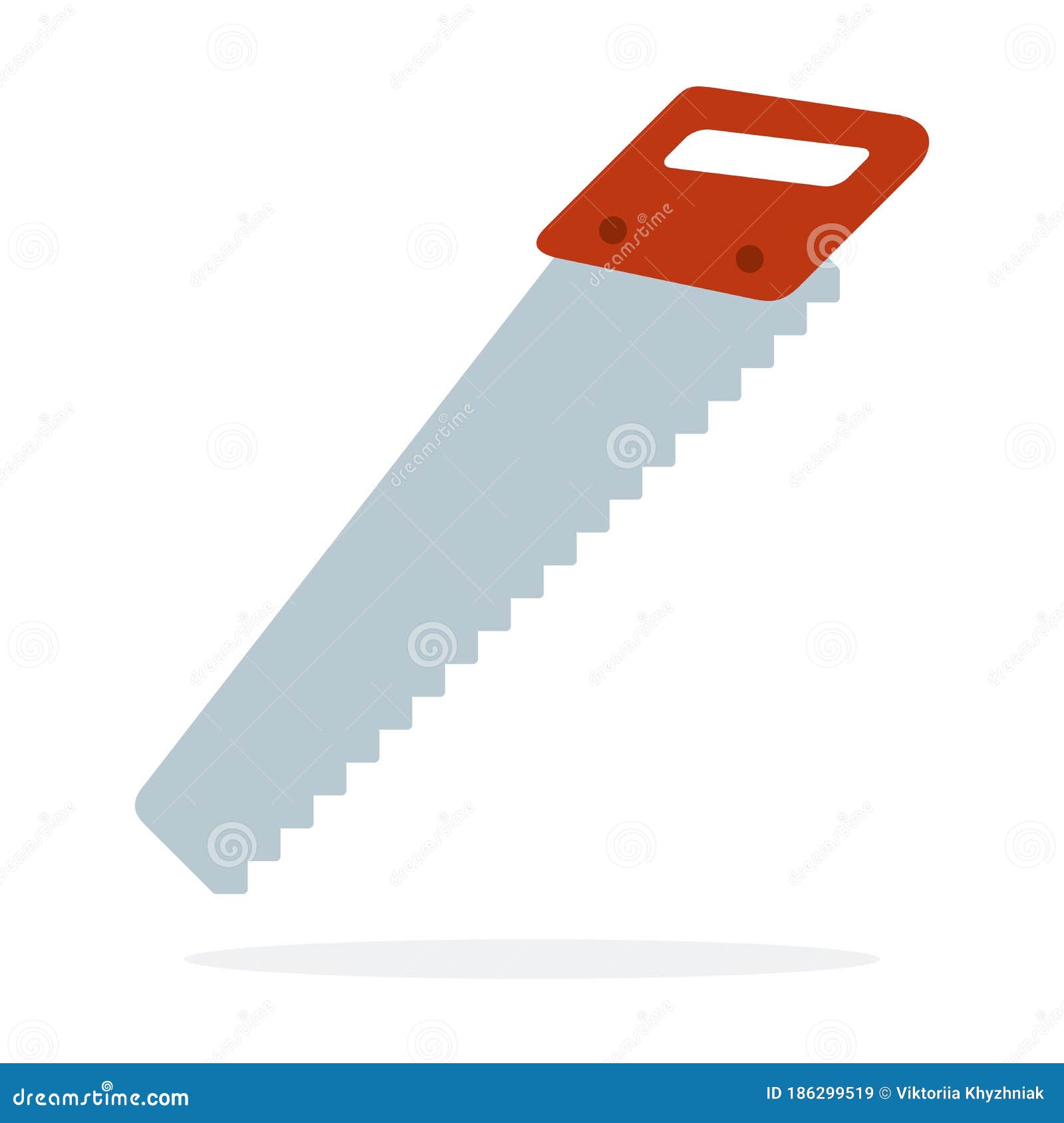 Construction Saw Vector Flat Isolated Stock Vector - Illustration of ...