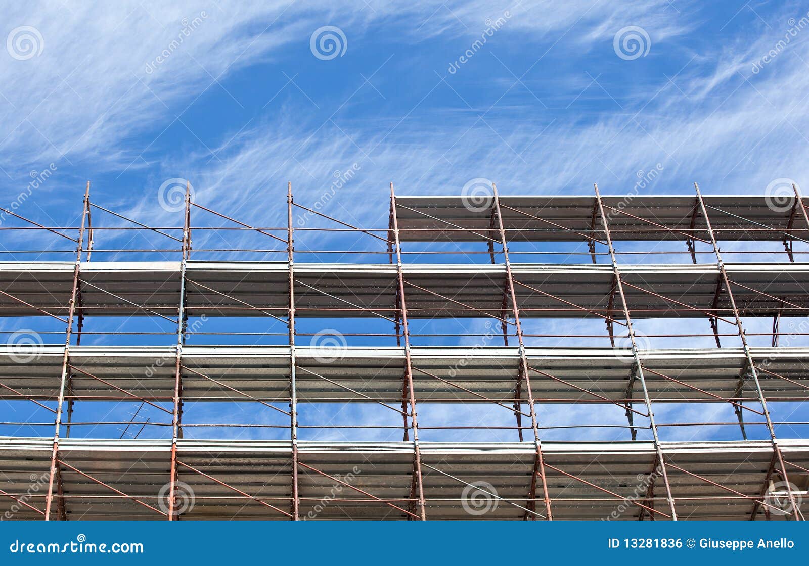 Construction Scaffold On A Historic Building Royalty-Free Stock ...