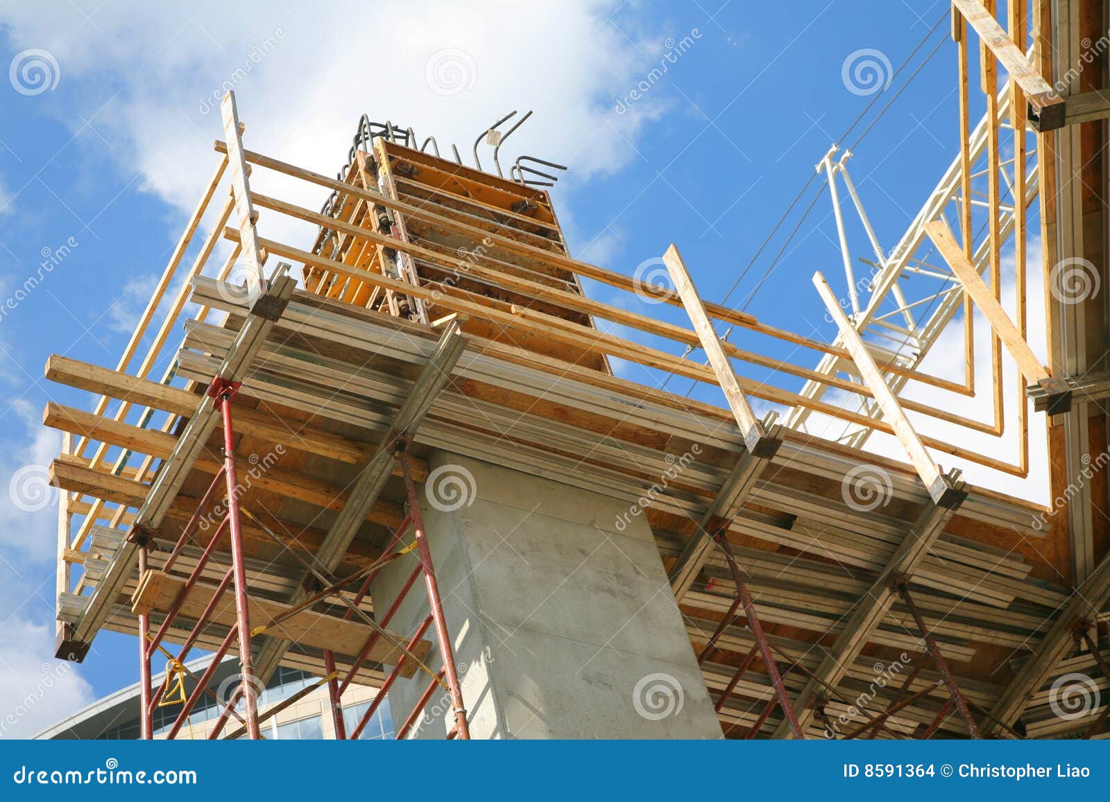 Construction Scaffold stock photo. Image of construction - 8591364