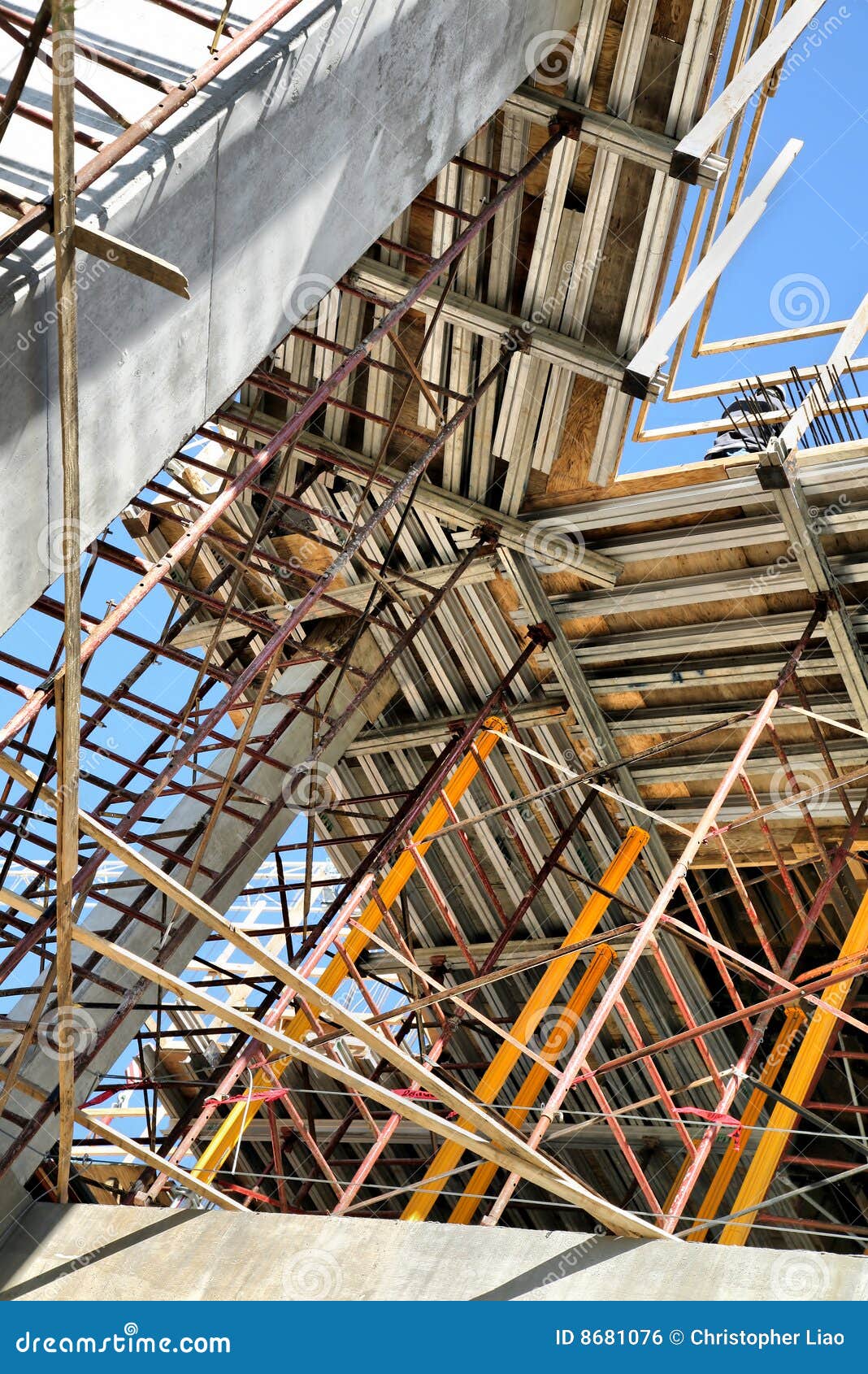 Construction Scaffolding stock photo. Image of materials - 8681076