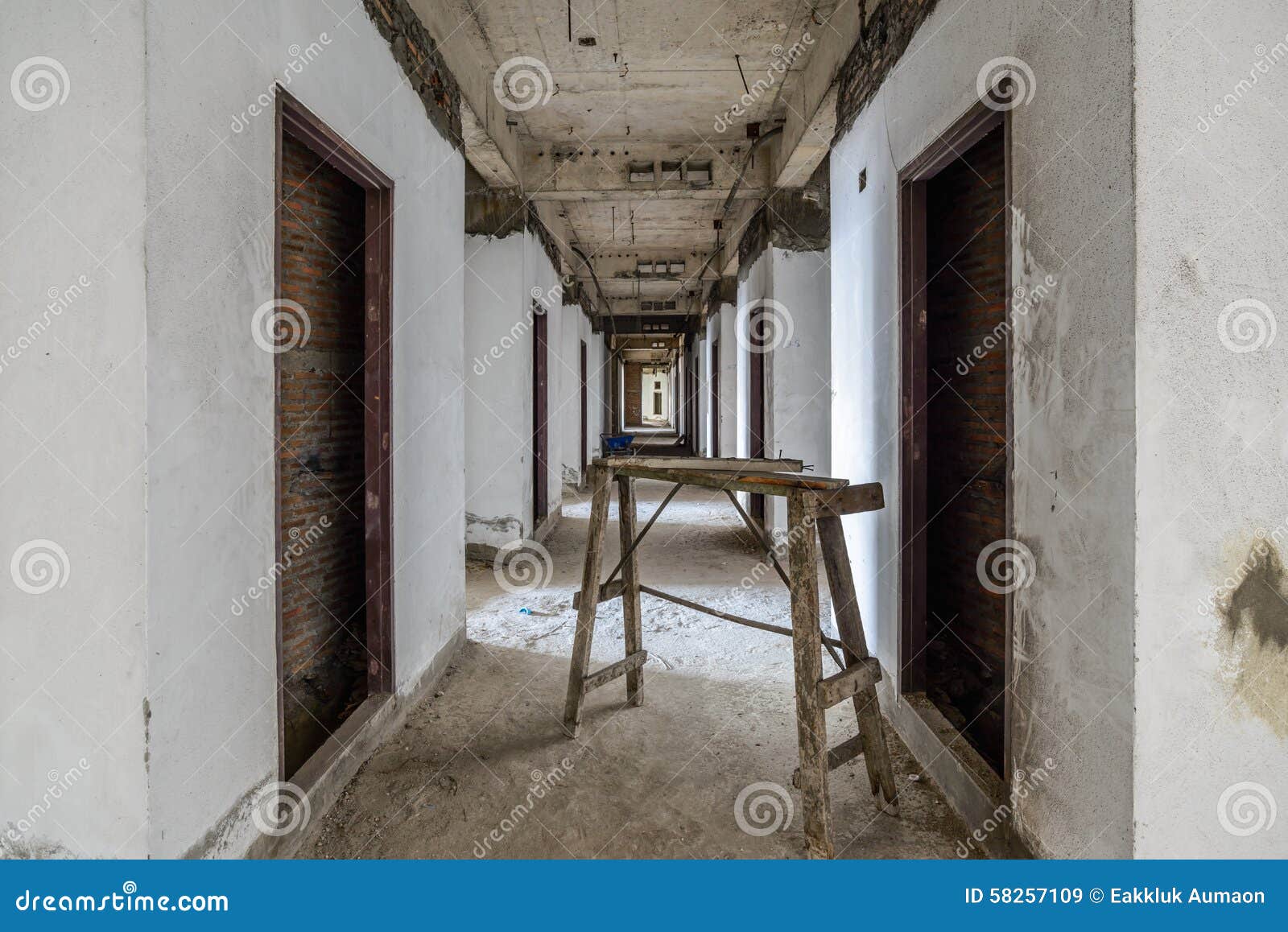 Construction Scaffolding for Interior Building Renovation Stock Image ...