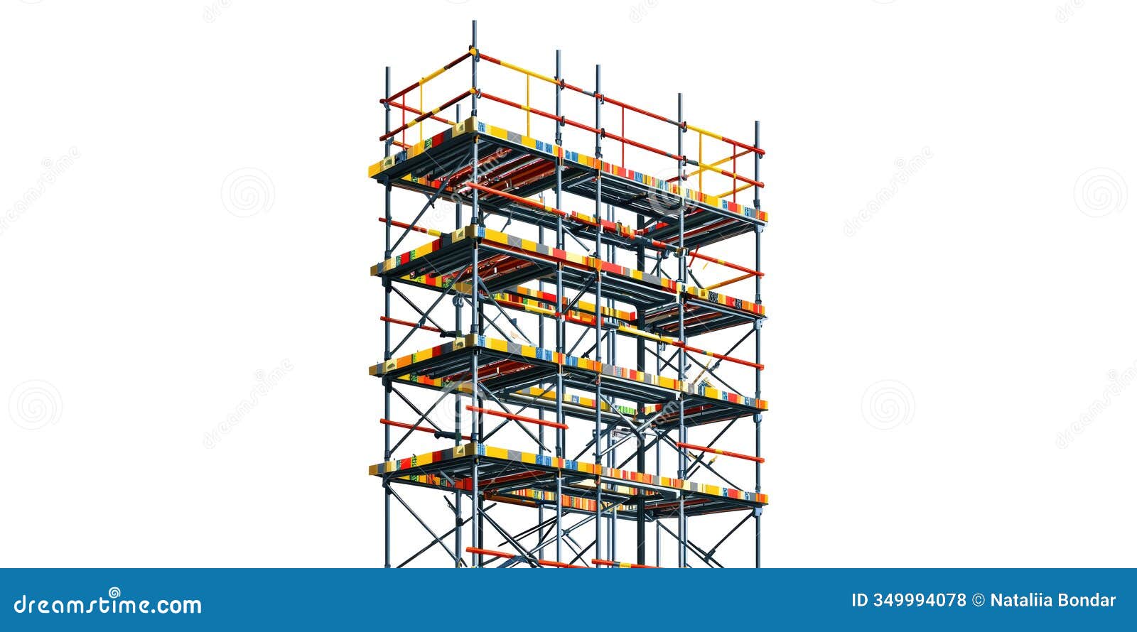 Construction Scaffolding Structure Isolated on Transparent Background ...