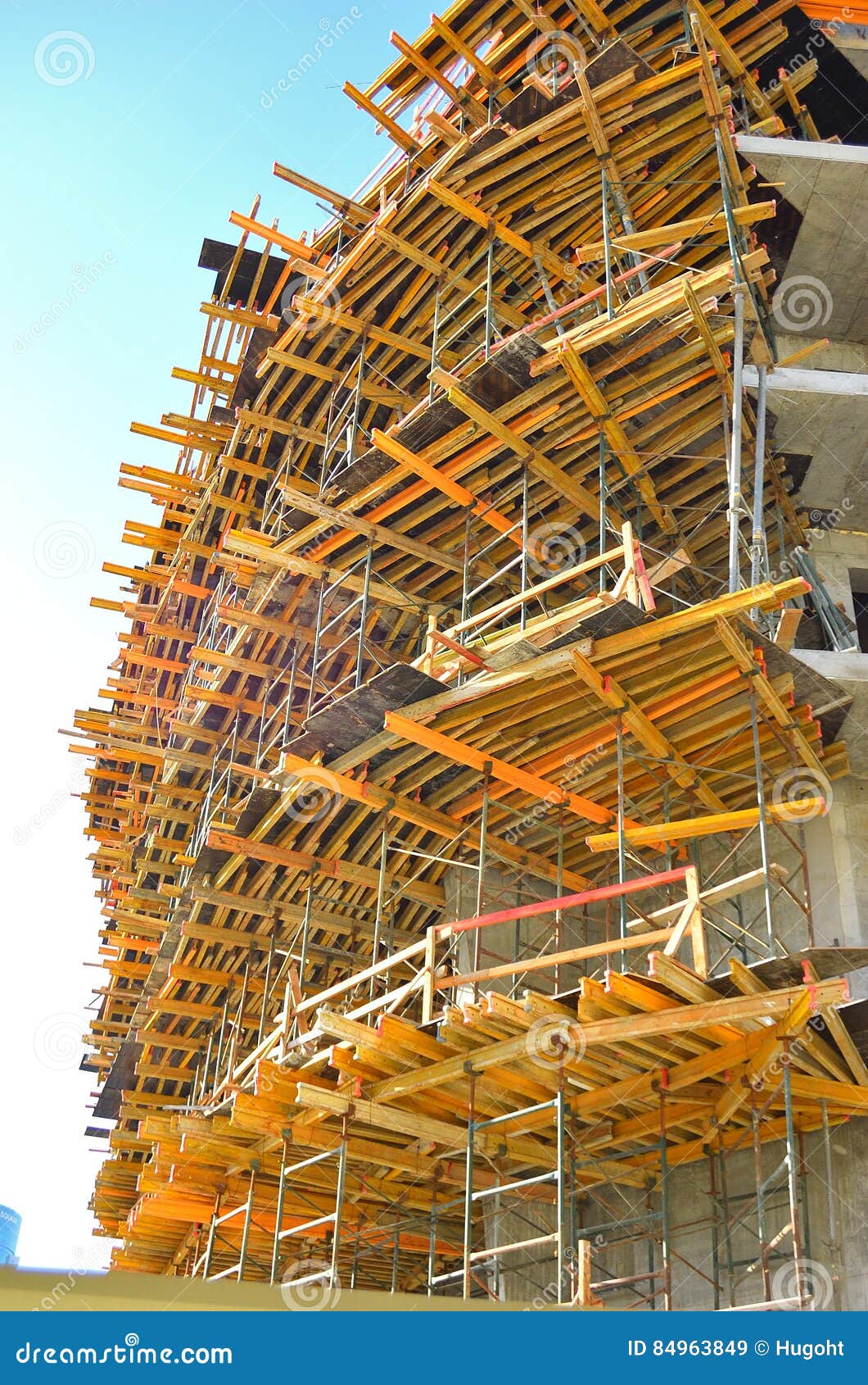 Construction Scaffolding stock image. Image of framework - 84963849