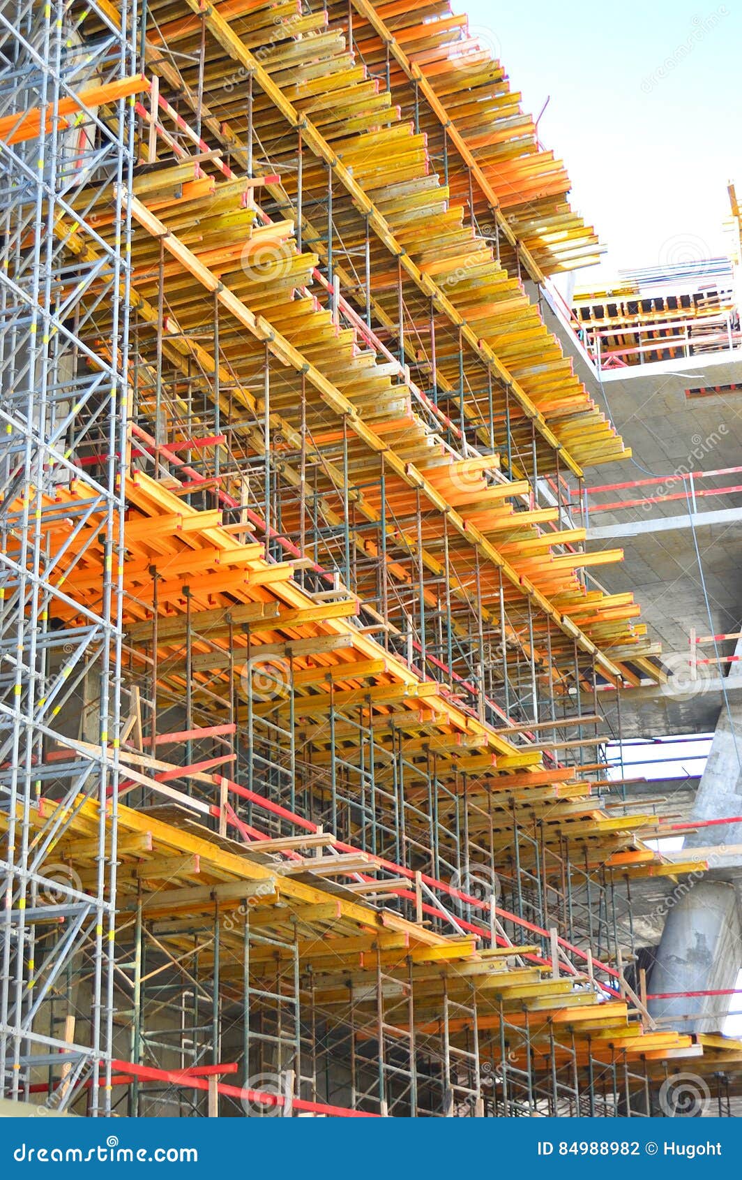 Construction Scaffolding stock photo. Image of cement - 84988982