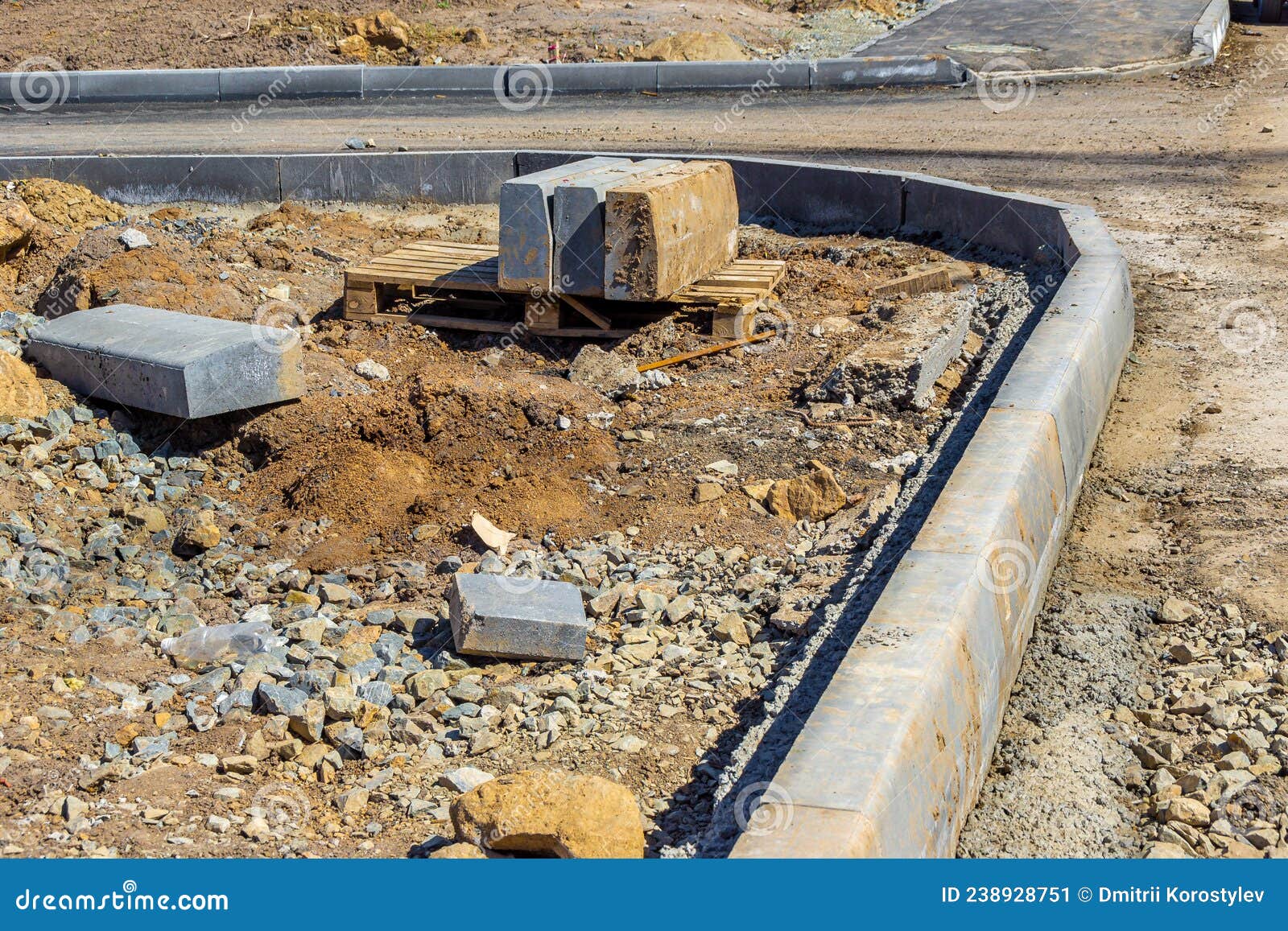 Construction of Secondary Road Junction, Installation of Curb Stone ...