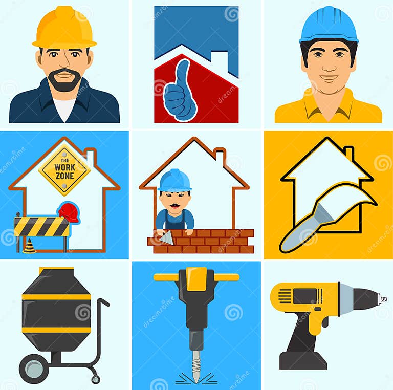 The Work Zone .Vector Illustration Stock Illustration - Illustration of ...