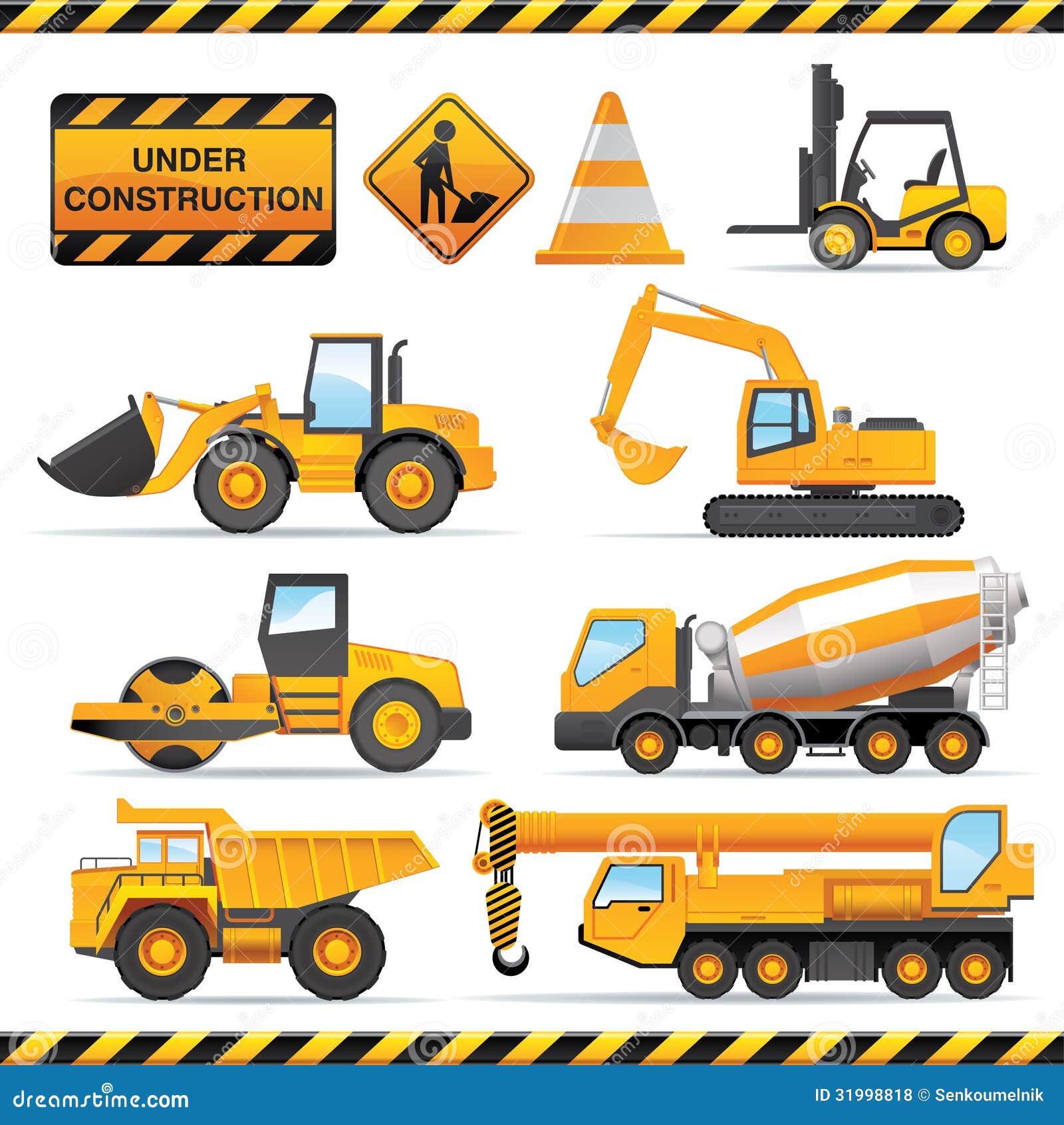 Construction set stock vector. Illustration of construction - 31998818