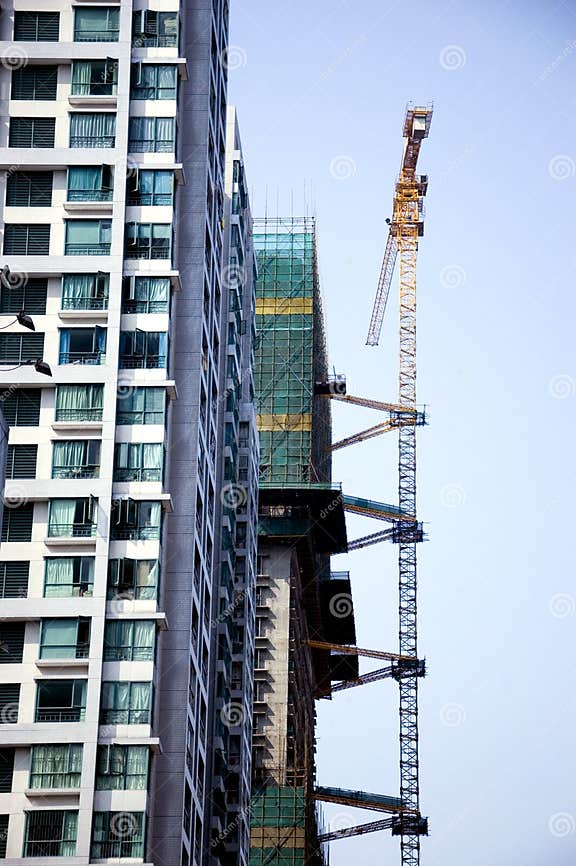 Construction in Shenzhen, China Stock Photo - Image of build, cityscape ...