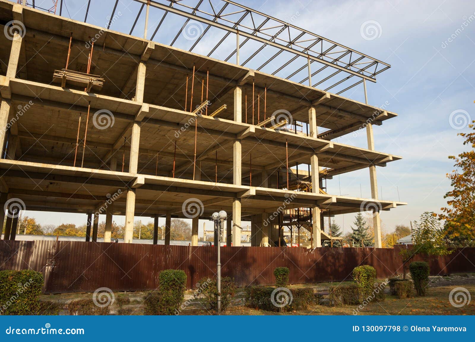 Construction of a Shopping Complex Stock Photo - Image of business ...