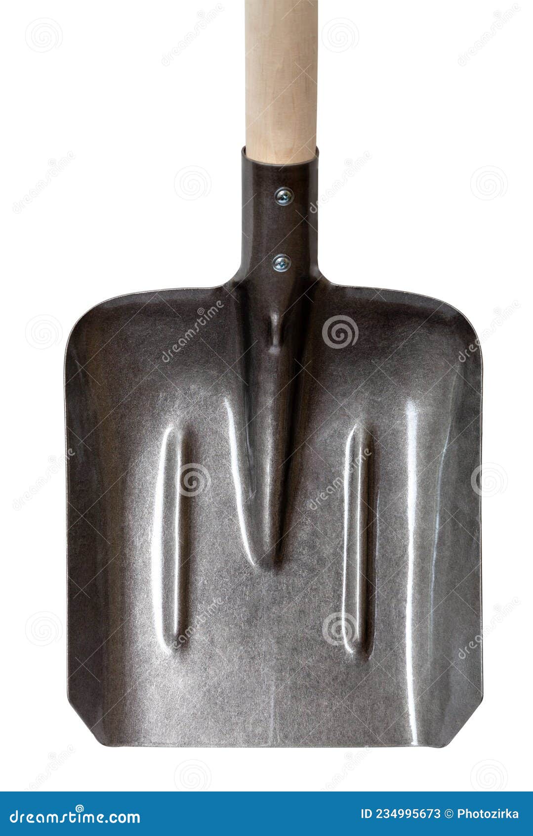 Construction Shovel Stuck In The Sand. Break During Work Royalty-Free ...