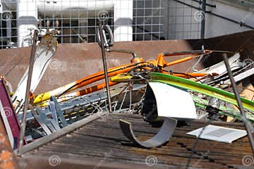 Construction of a Sidewalk. Example of Civil Engineering Stock Image ...