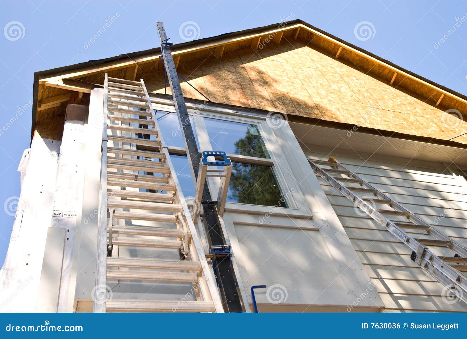Construction/Siding Installation Stock Photo - Image of exterior ...