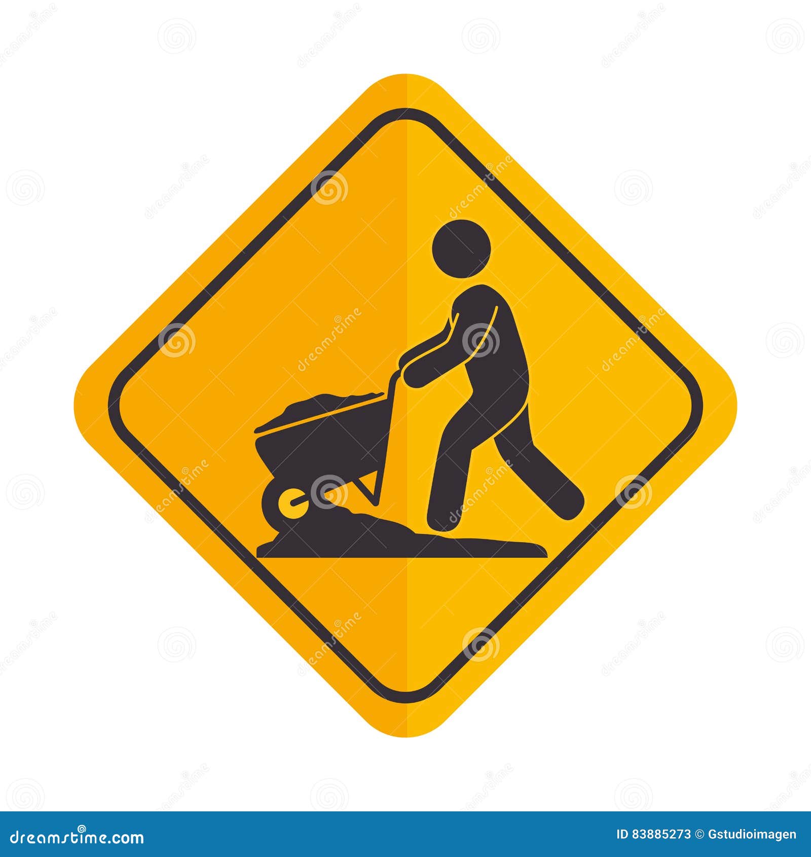 Construction Signal Worker Icon Stock Illustration - Illustration of ...