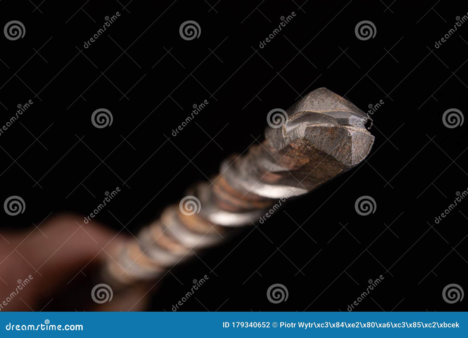 Construction Sintered Carbide Drills Damaged. Worn Out Tools for ...