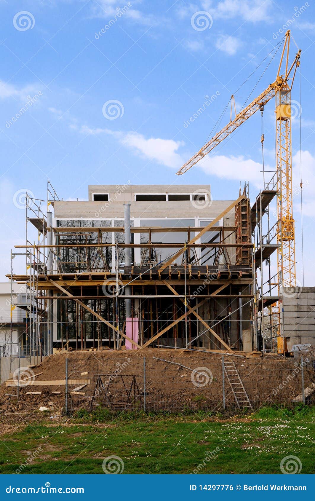 Construction site stock photo. Image of house, company - 14297776