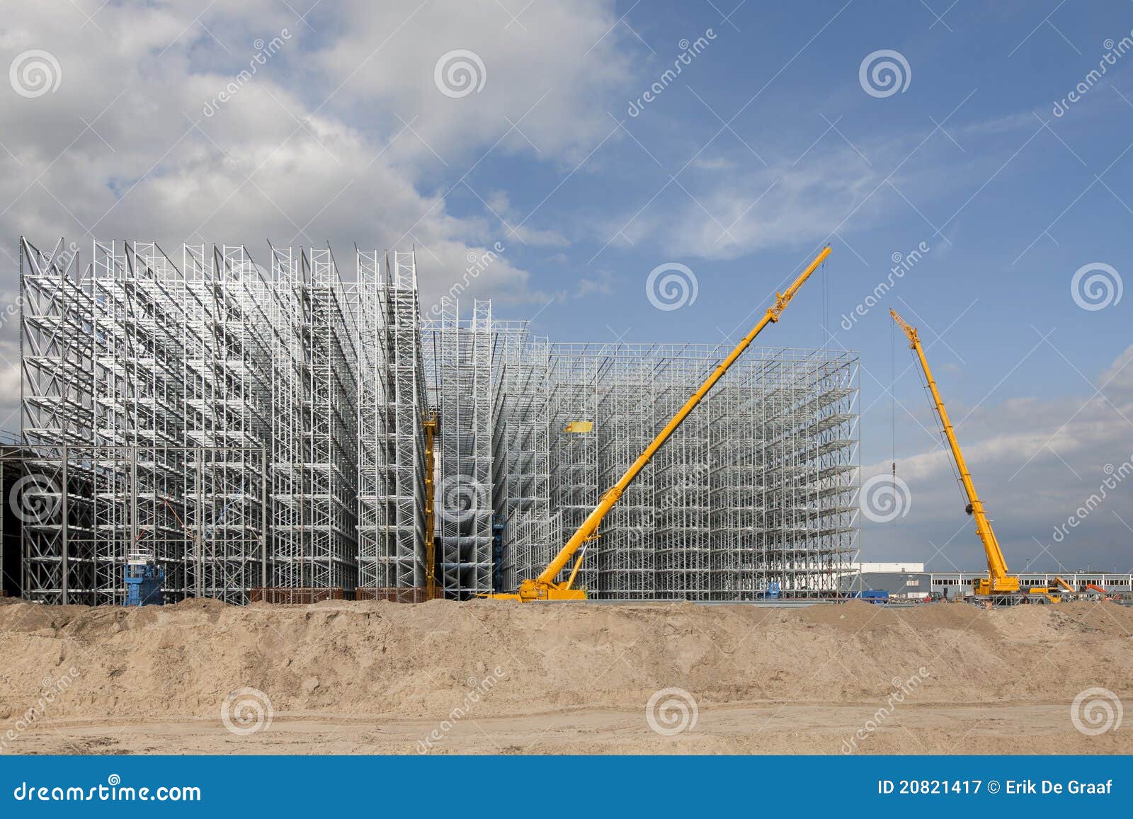 Construction site stock image. Image of structure, material - 20821417