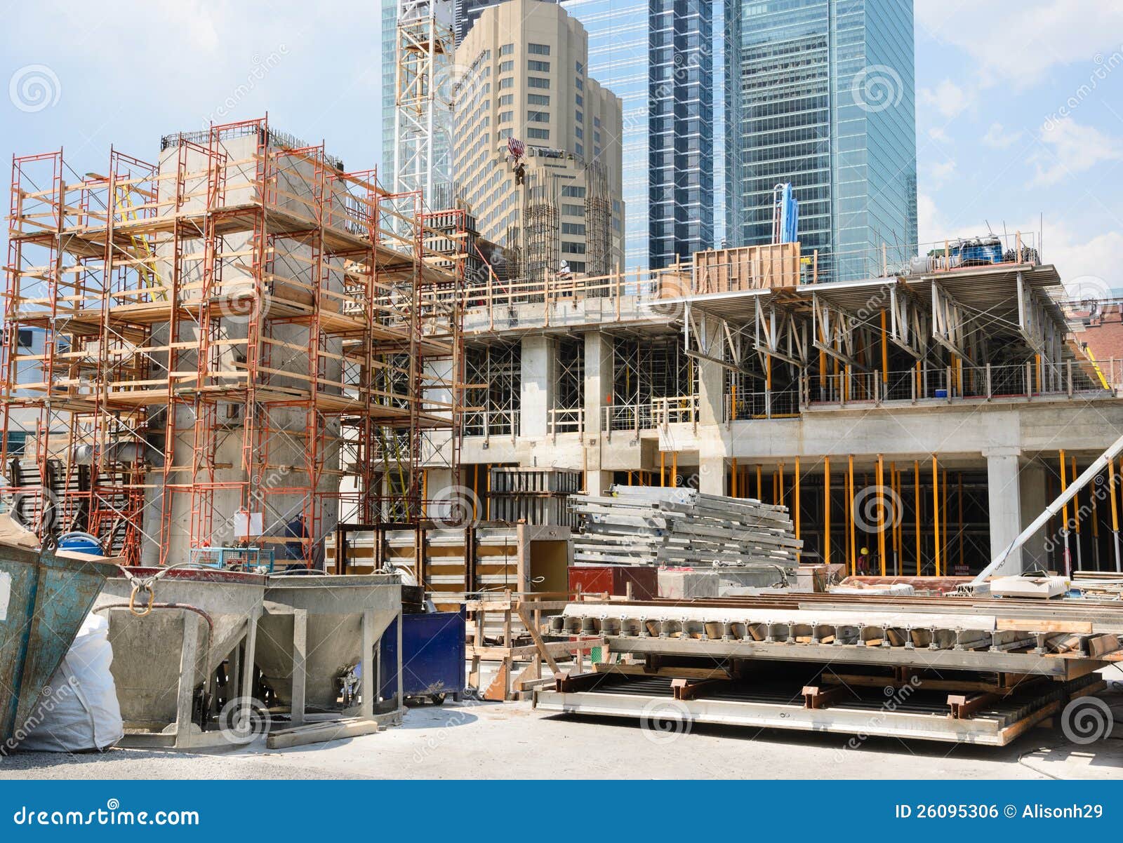 Construction site stock photo. Image of architecture - 26095306