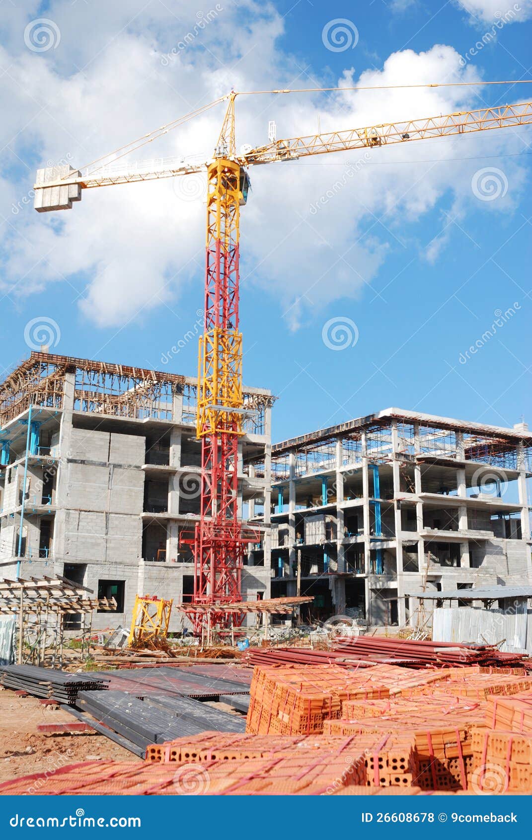 Construction site stock photo. Image of development, group - 26608678