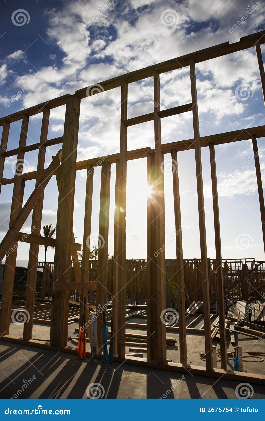 Construction site. stock photo. Image of home, photograph - 2675754