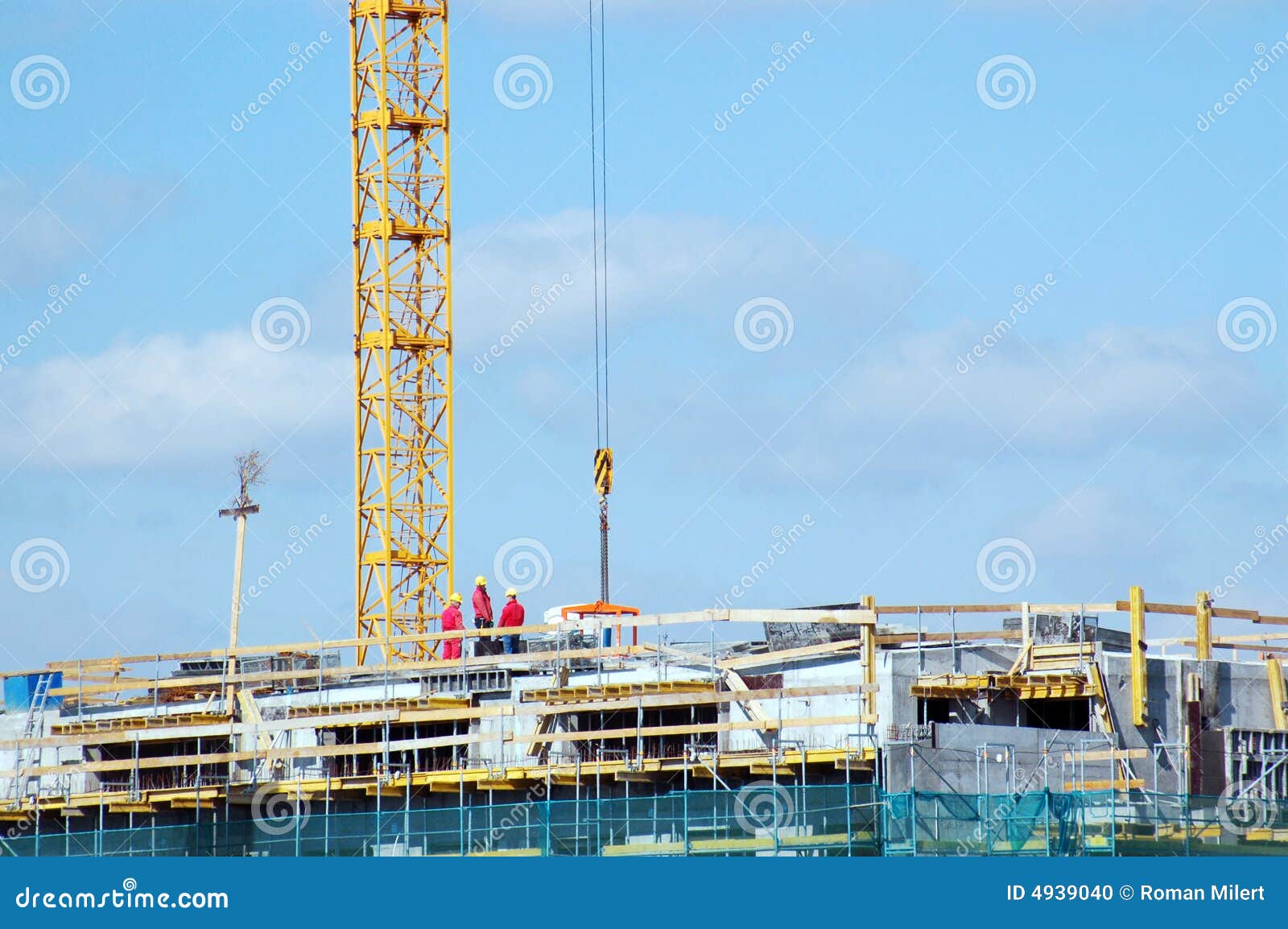 Construction site stock photo. Image of platform, settlement - 4939040