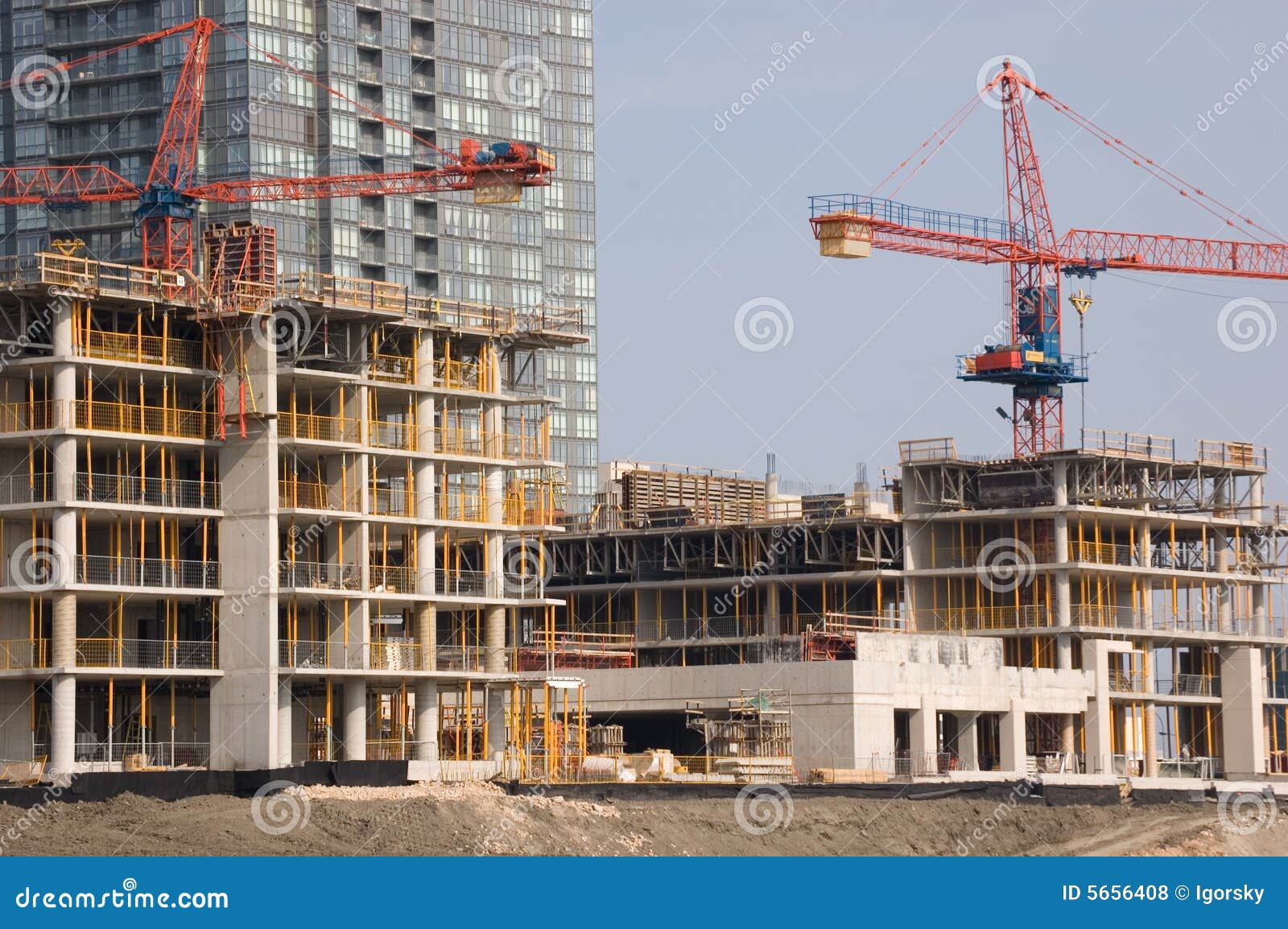 Construction site stock photo. Image of advancement, corporation - 5656408