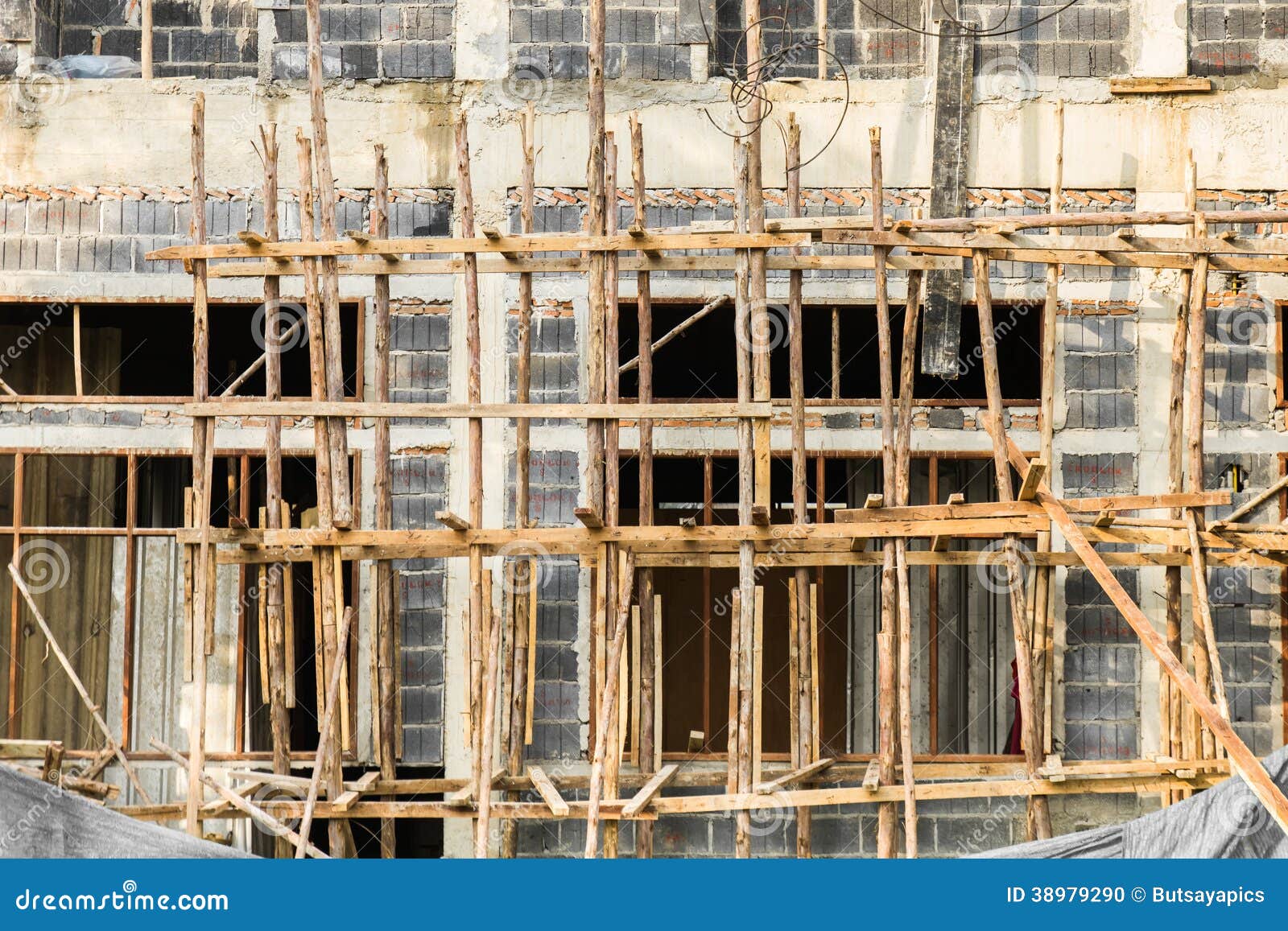 Construction Site Abstract Background. Stock Photo - Image of housing ...
