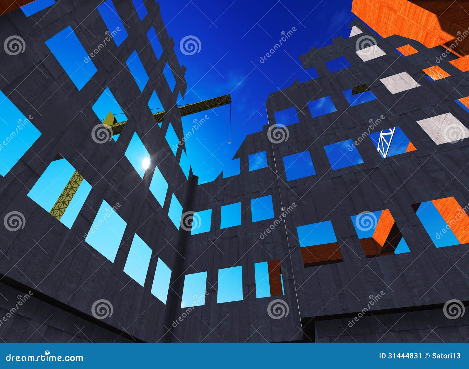 Construction site stock image. Image of industry, block - 31444831