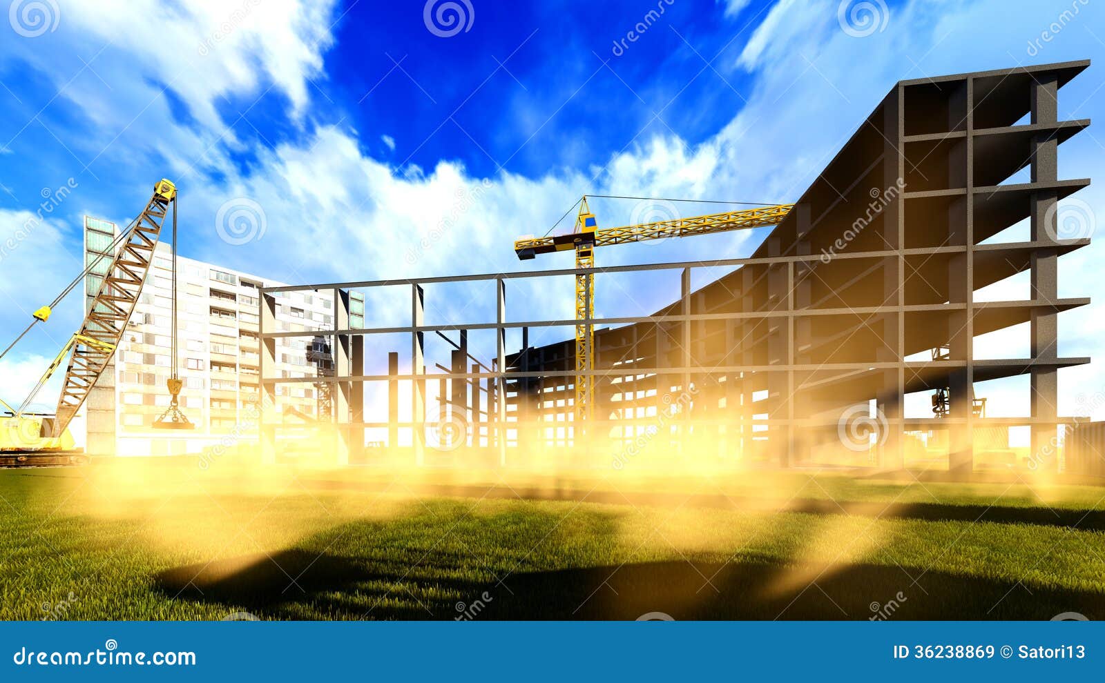 Construction site stock image. Image of architecture - 36238869