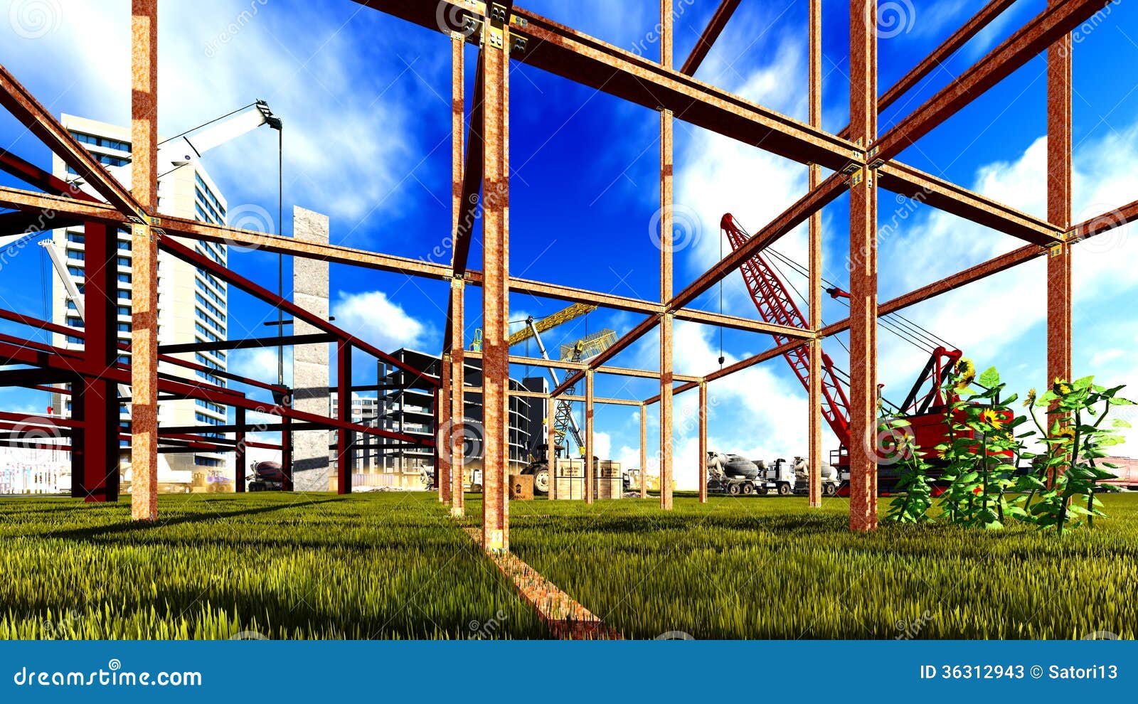 Construction site stock image. Image of exterior, house - 36312943