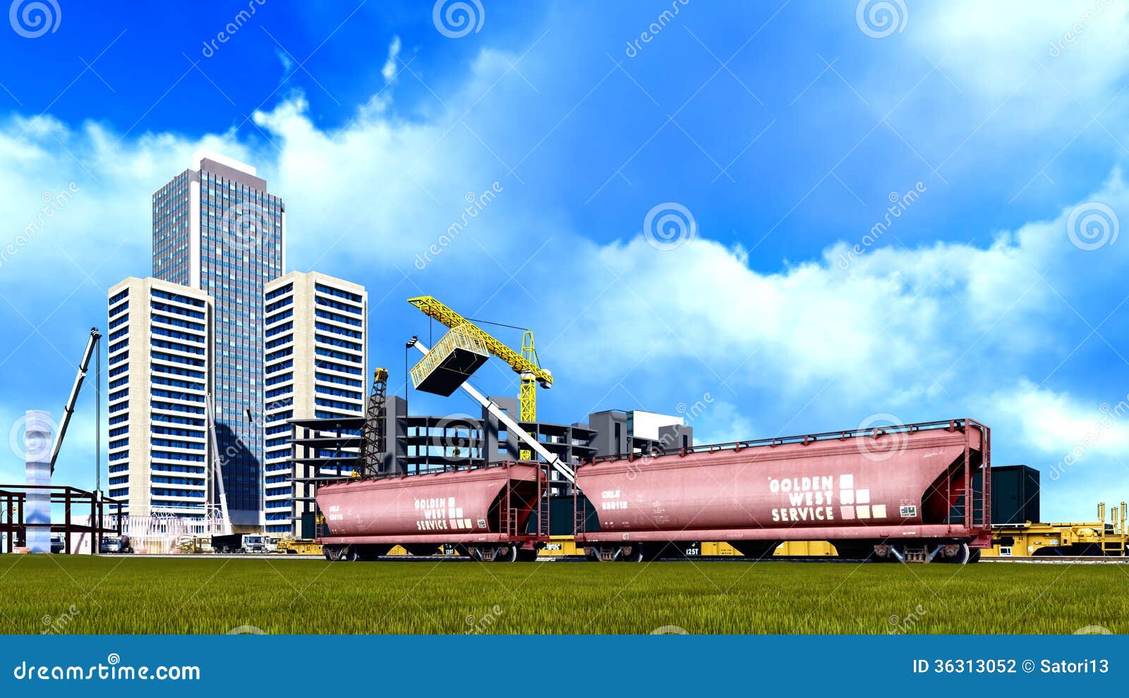 Construction site stock photo. Image of industrial, industry - 36313052