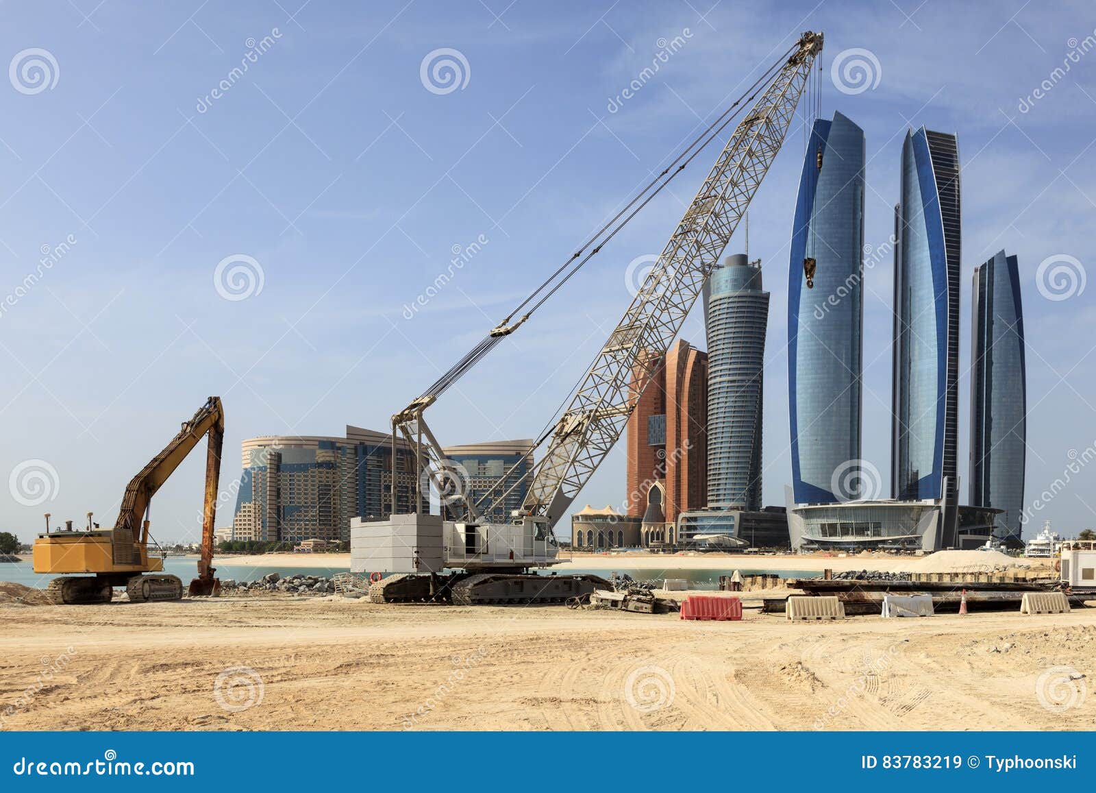 Construction Site in Abu Dhabi Stock Image - Image of dhabi, arab: 83783219