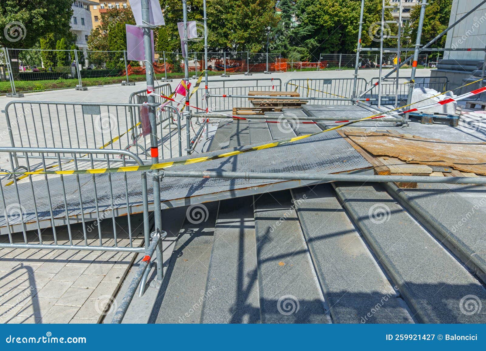 Construction Site Access Ramp Stock Image - Image of angle, industry ...