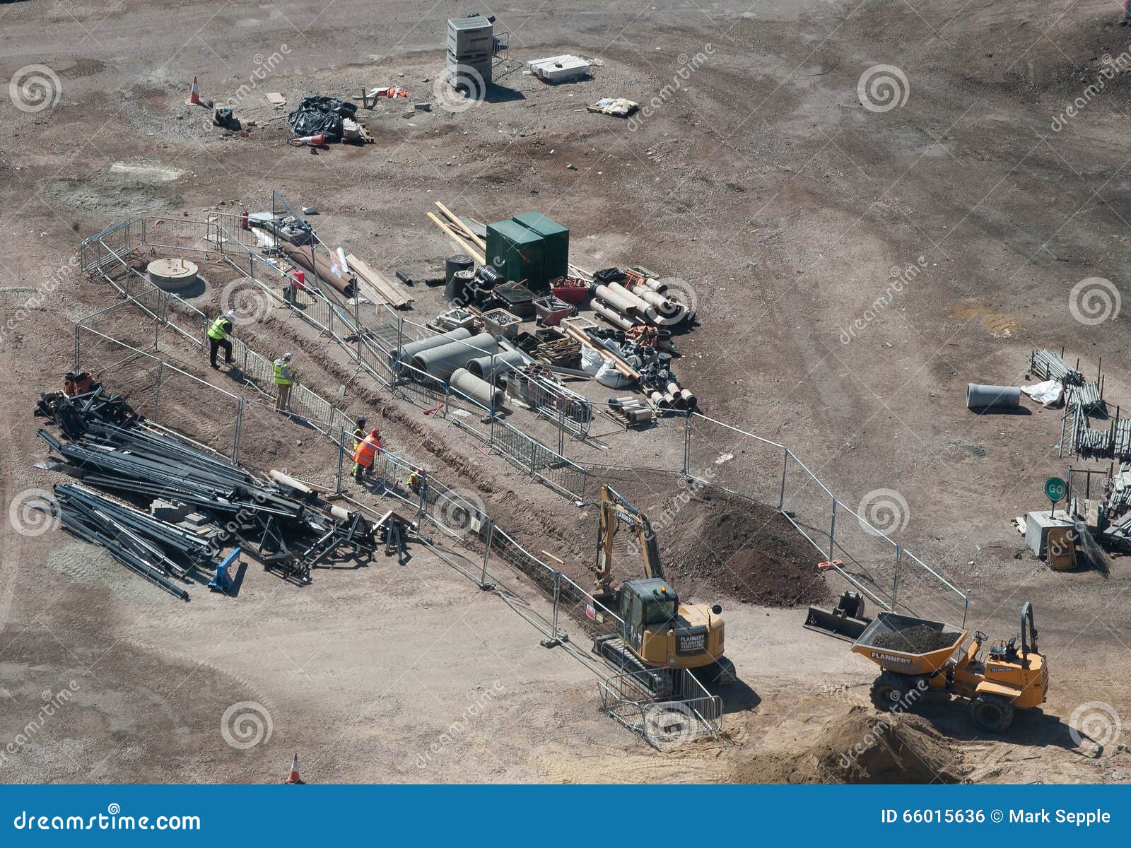 Construction Site Aerial View Editorial Photo - Image of aerial ...