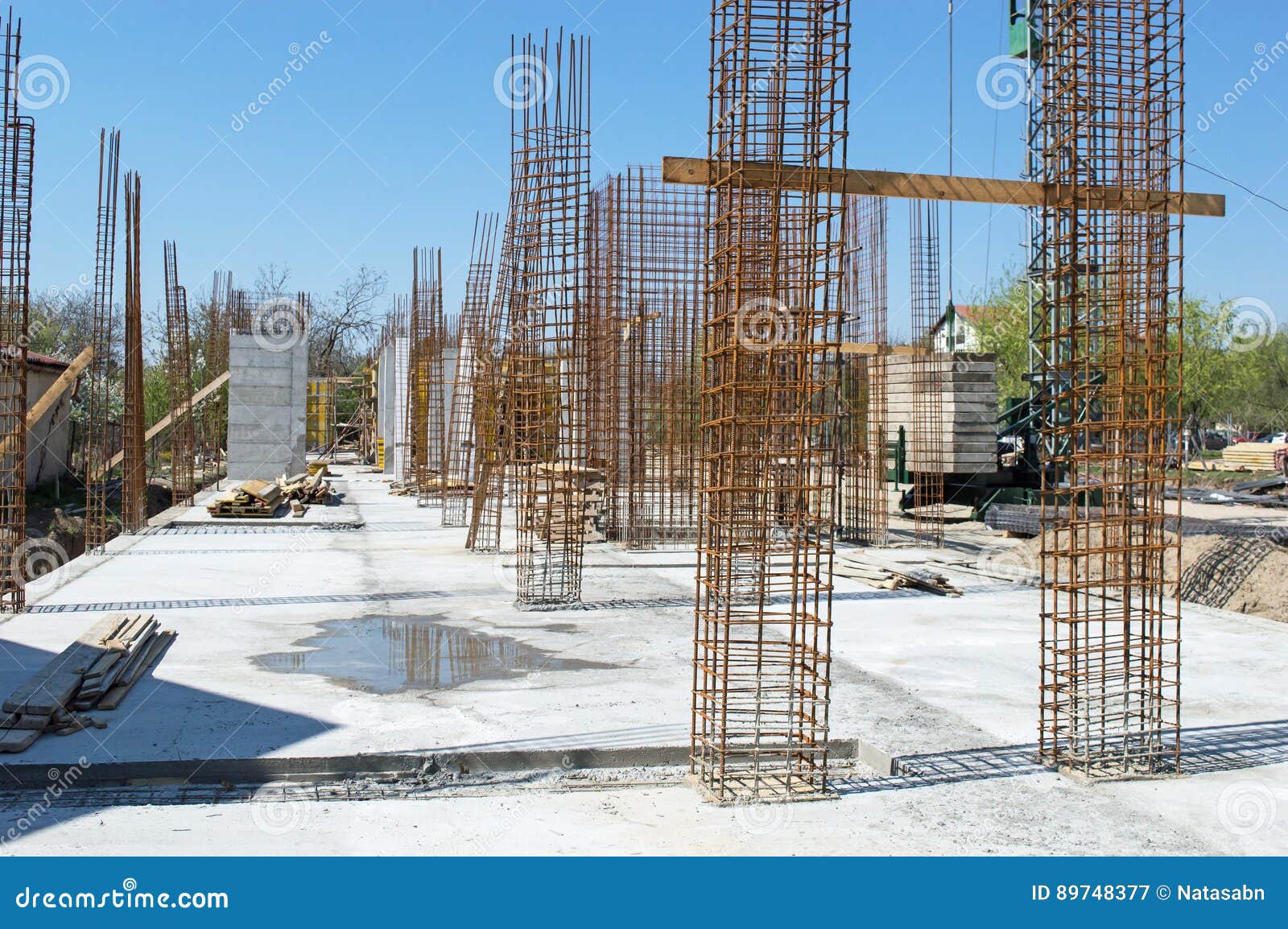Construction Site stock image. Image of modern, city - 89748377