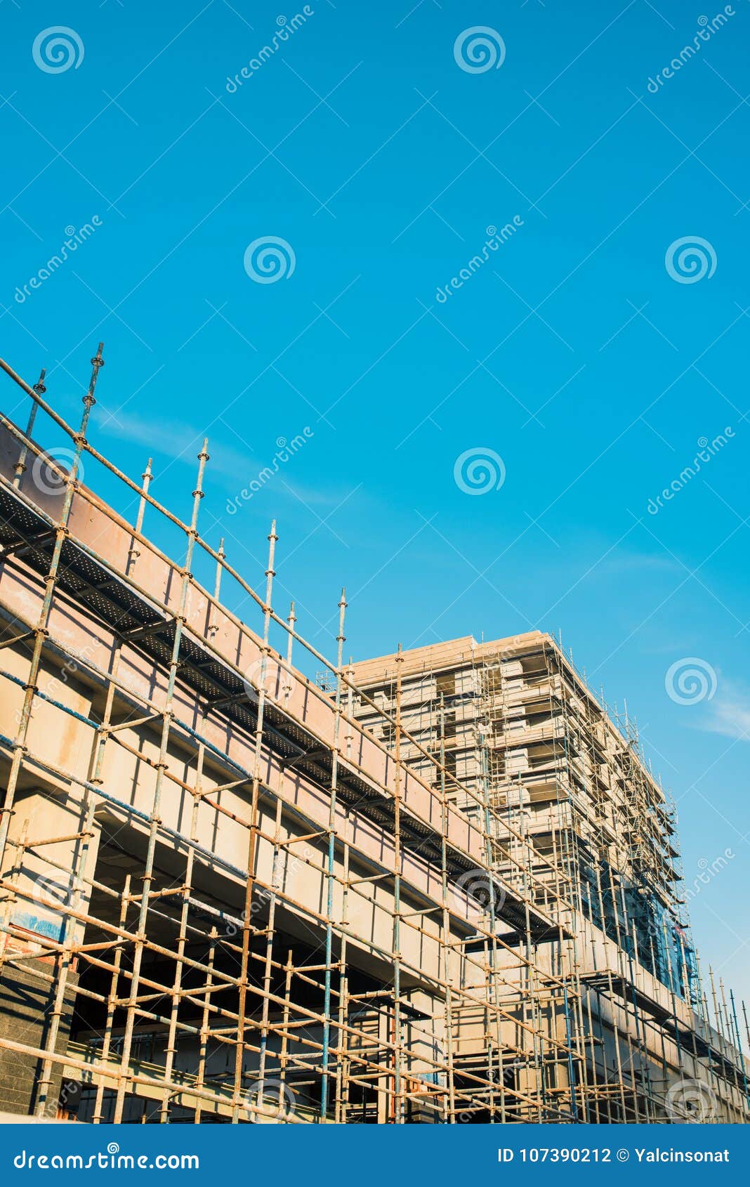 Construction Site Background Stock Photo - Image of building, material ...